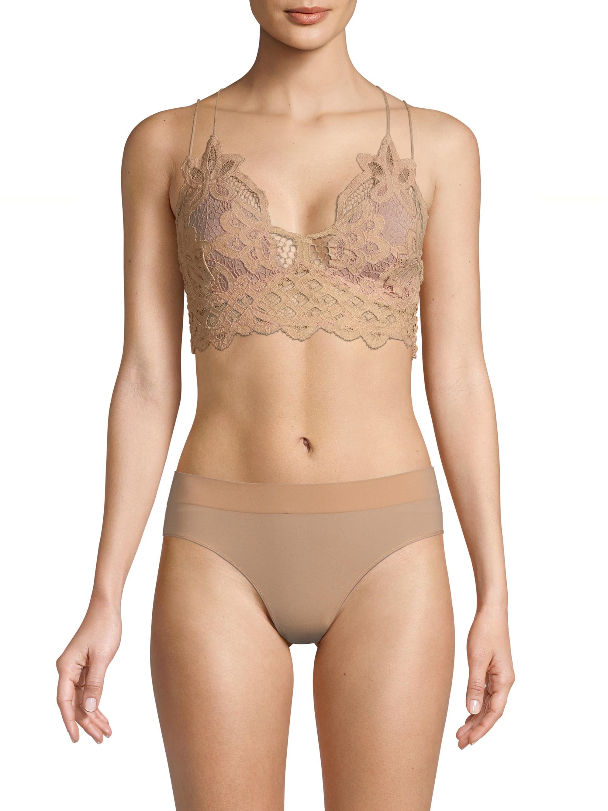 Click here for Free People Womens Adella Bralette - Beige - Size... prices