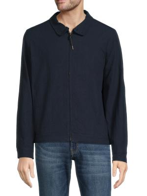 Billy Reid Barracuda Linen Blend Zip Up Jacket on SALE | Saks OFF 5TH