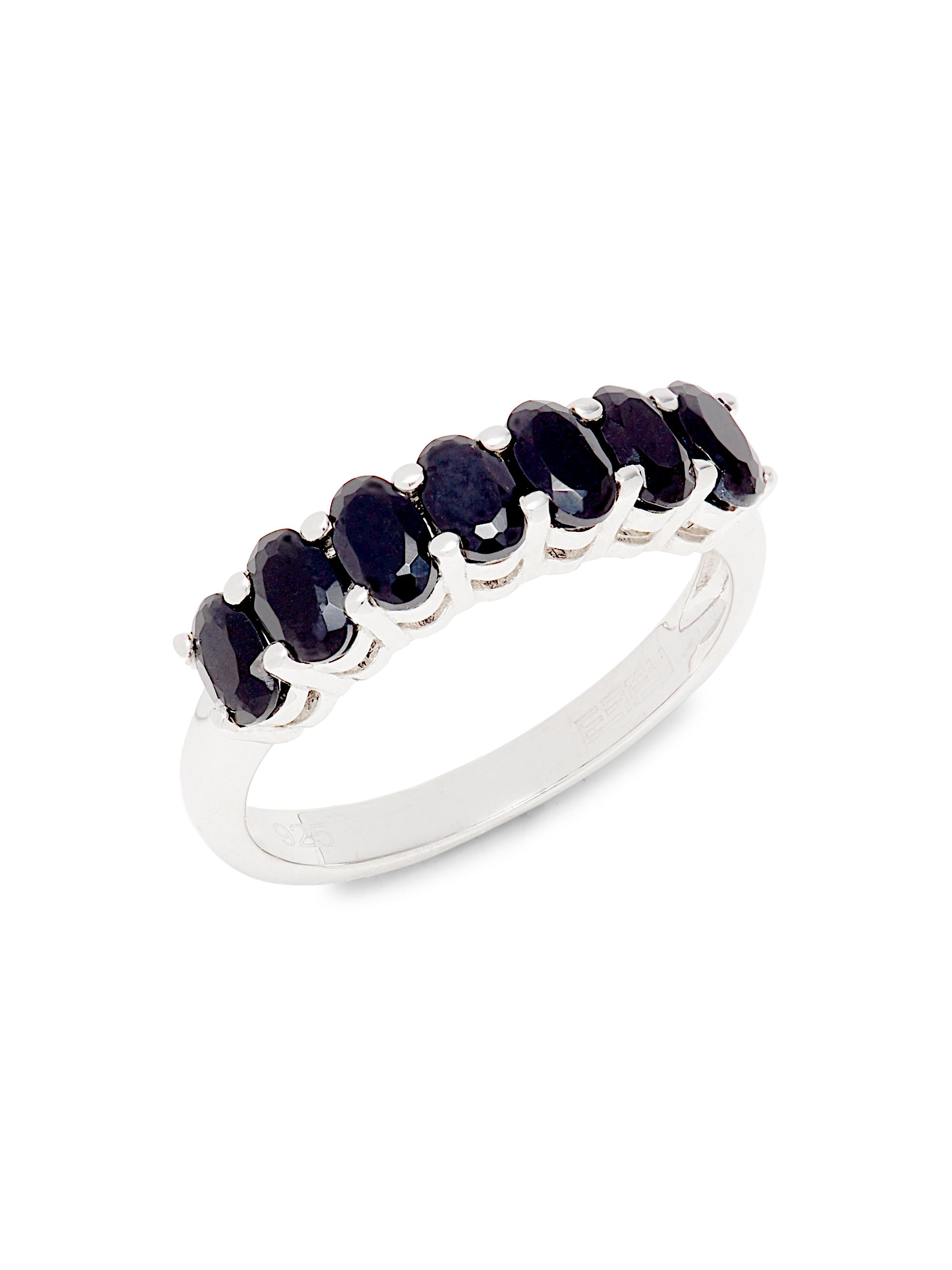 Click here for Effy Womens Sterling Silver & Onyx Ring - Size 7 prices