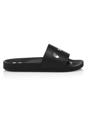 Off-White Logo Pool Slides on SALE | Saks OFF 5TH