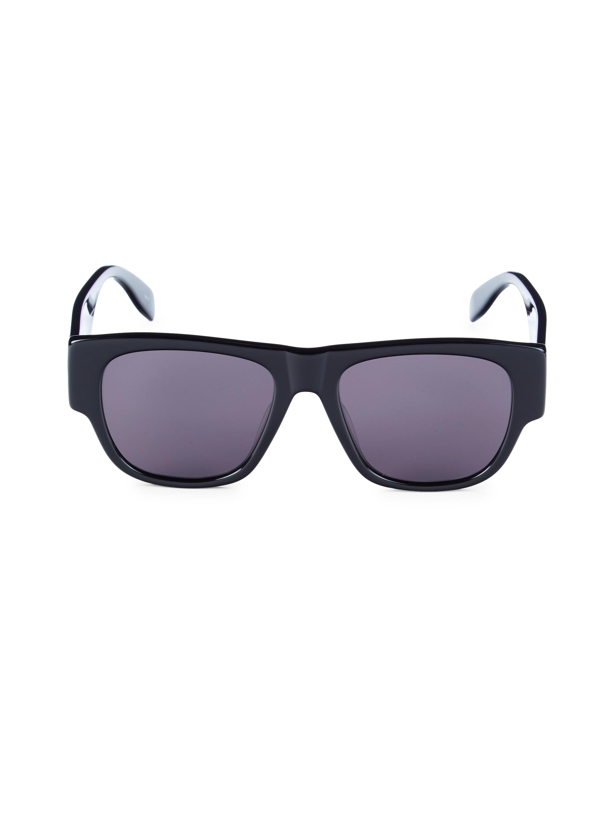 Click here for Mcqueen Womens 54MM Square Sunglasses - Black prices