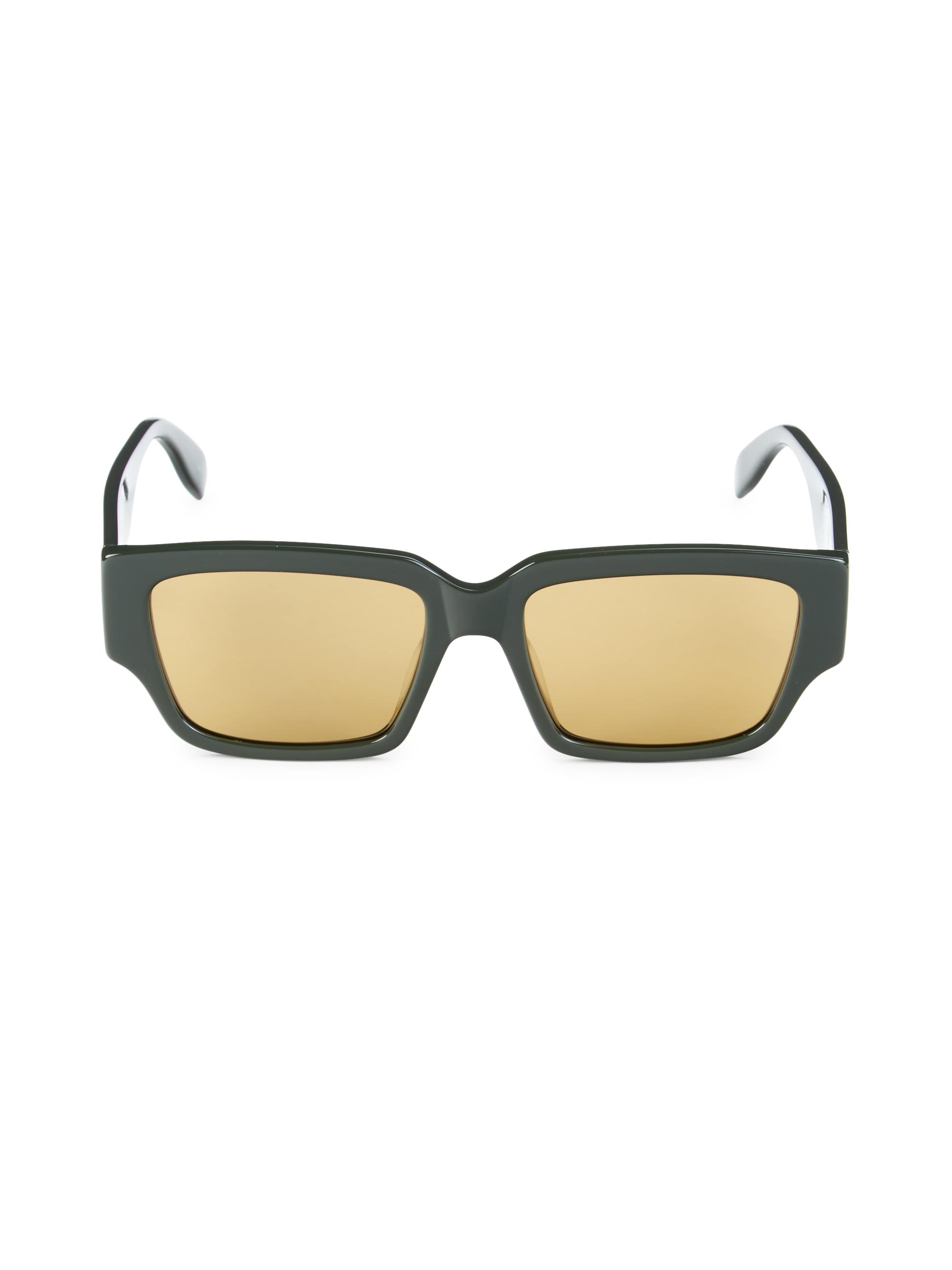 Click here for Mcqueen Womens 56MM Rectangle Sunglasses - Grey prices