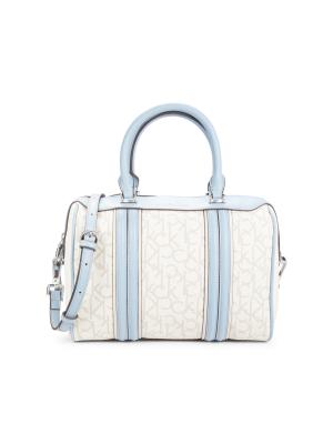Calvin Klein Blake Monogram Double Top Handle Bag on SALE | Saks OFF 5TH