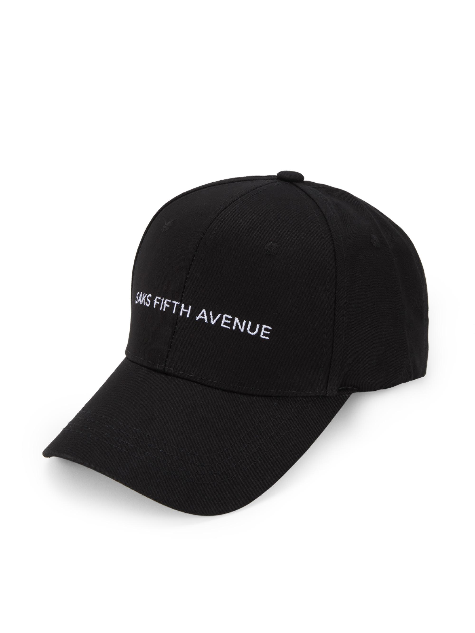Click here for Saks Fifth Avenue Womens Logo Baseball Cap - Black prices
