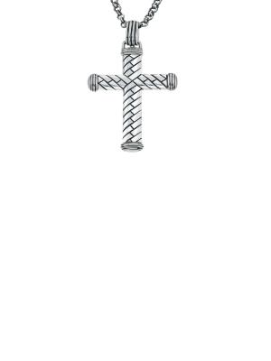 Esquire Sterling Silver Cross Pendant Necklace on SALE | Saks OFF 5TH
