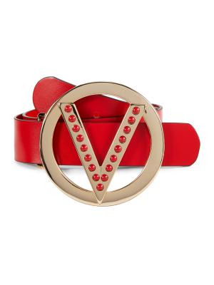 Valentino by Mario Valentino Giusy Logo Leather Belt on SALE | Saks OFF 5TH