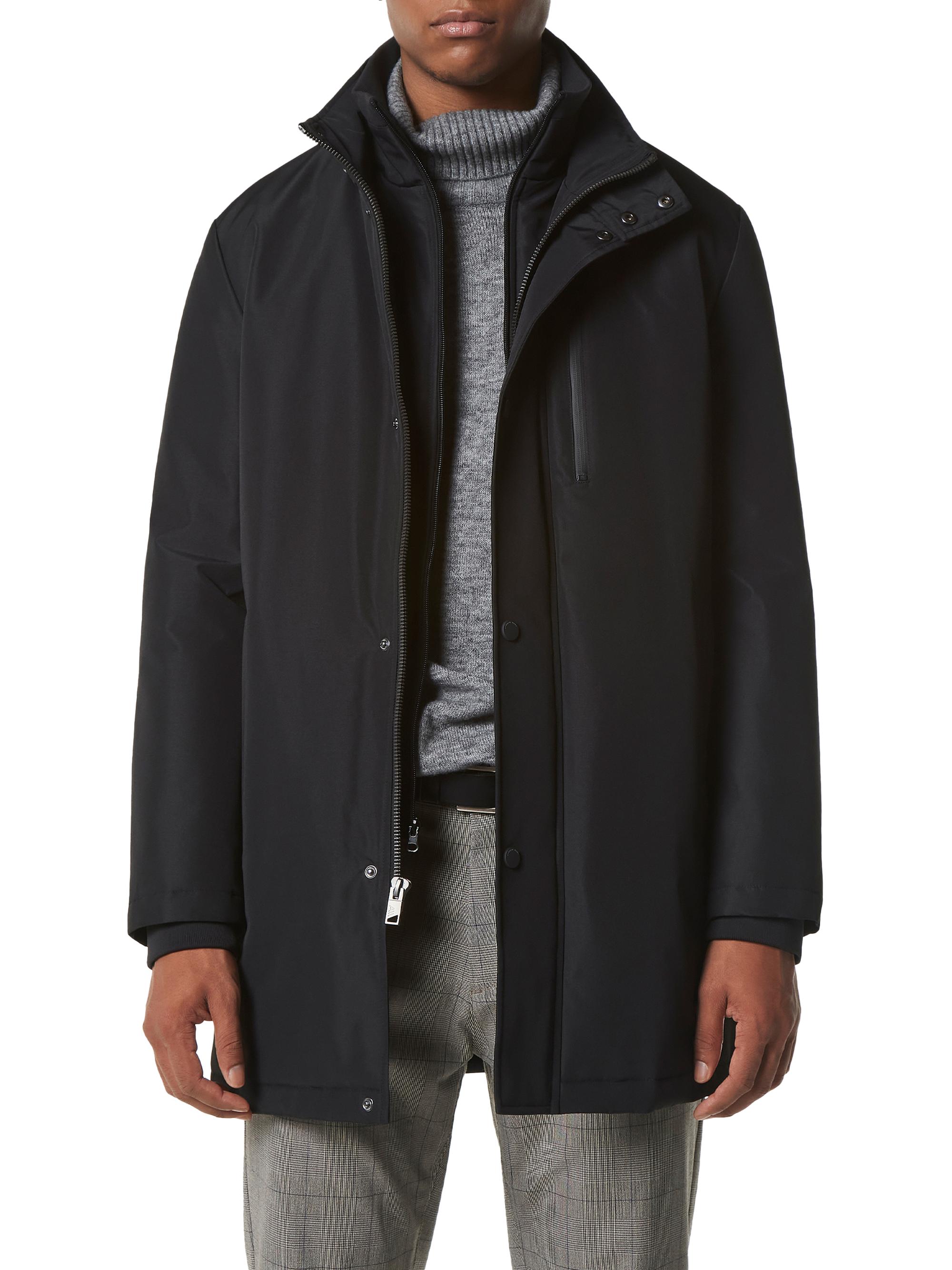 Click here for Marc New York Mens Picton City Rain Car Coat - Bla... prices
