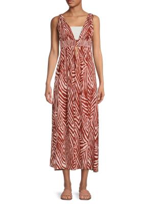 True Destinations Chevron Print Cover Up Dress on SALE | Saks OFF 5TH