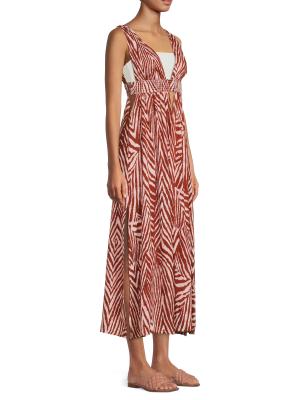 True Destinations Chevron Print Cover Up Dress on SALE | Saks OFF 5TH