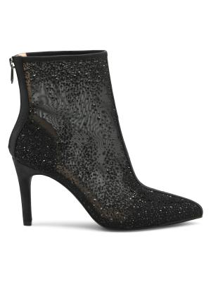 Adrienne Vittadini Noon Embellished Semi Sheer Booties on SALE | Saks ...