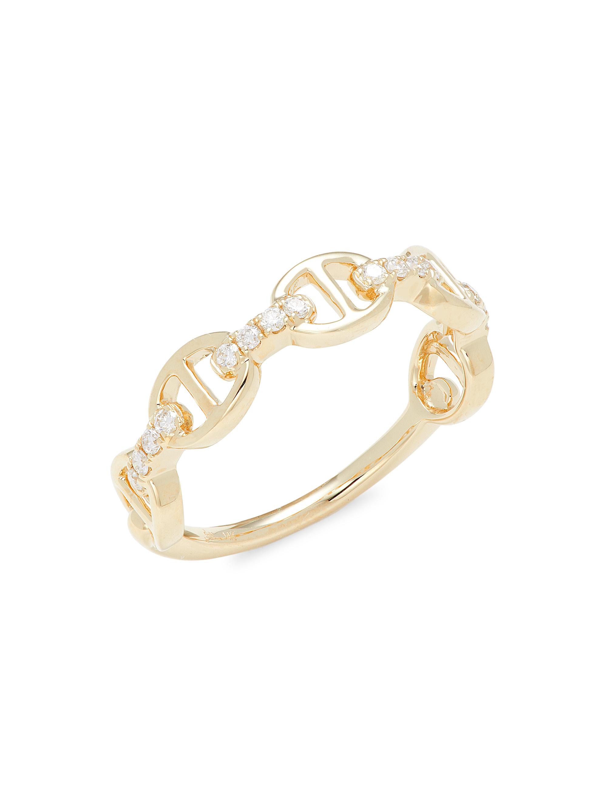 Click here for Saks Fifth Avenue Womens 14K Yellow Gold & 0.16 TC... prices