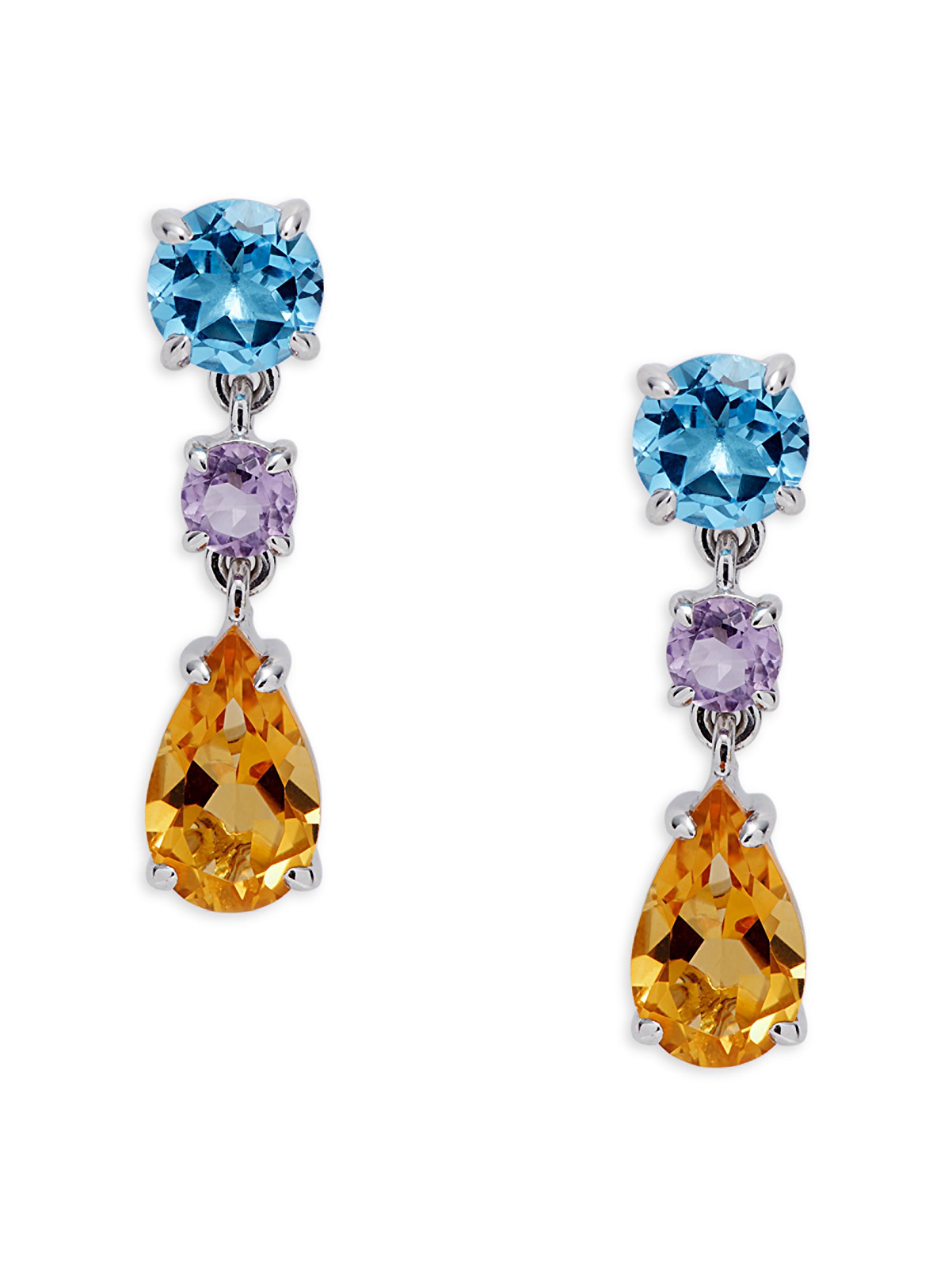 Click here for Effy Eny Womens Sterling Silver & Multi Stone Drop... prices