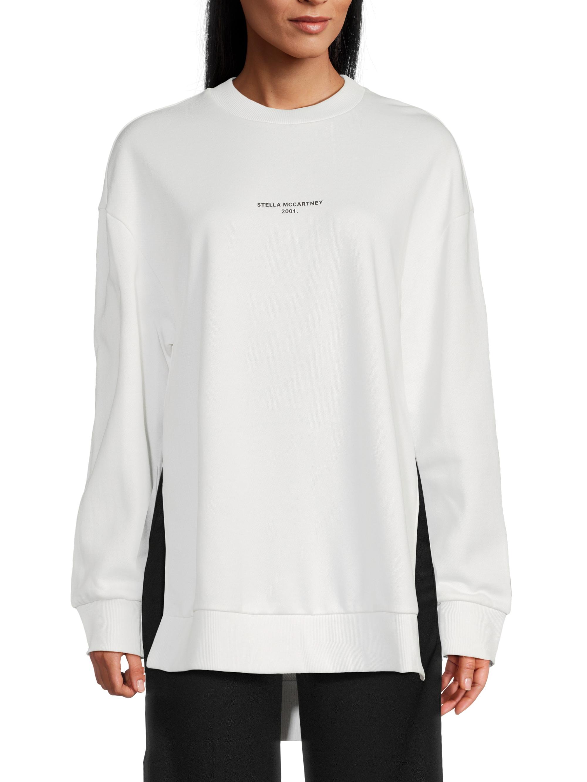 Click here for Stella Mccartney Womens Logo Cotton Sweatshirt - P... prices