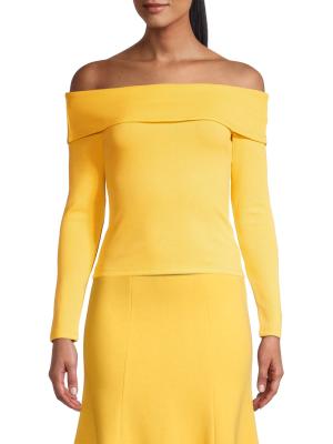 Victor Glemaud Off-The-Shoulder Cotton-Knit Sweater on SALE | Saks OFF 5TH