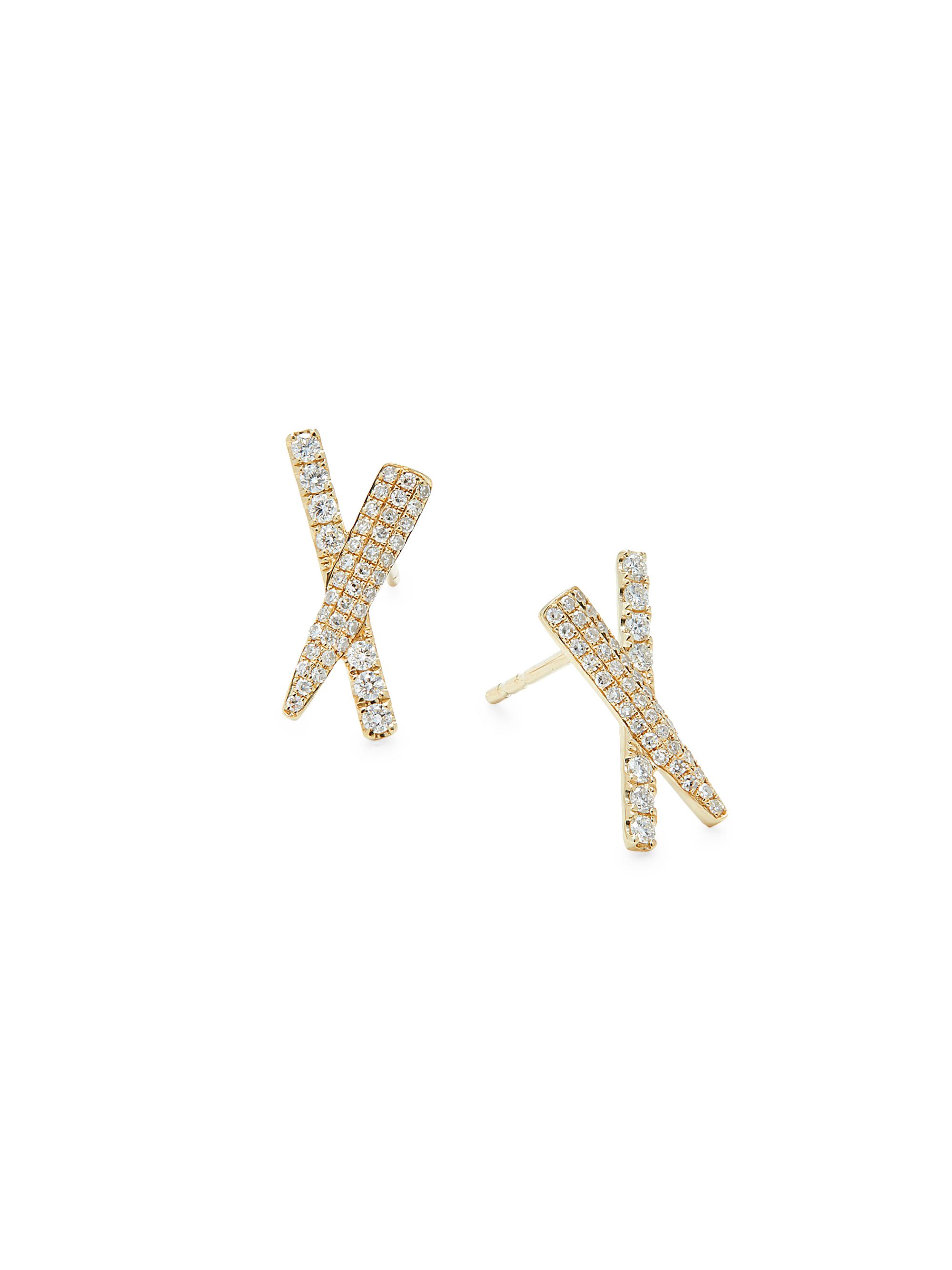 Click here for Saks Fifth Avenue Womens 14K Yellow Gold & 0.32 TC... prices