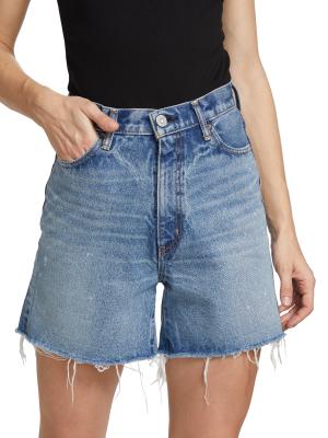 Moussy Vintage Burlingame High Rise Distressed Jean Shorts on SALE ...
