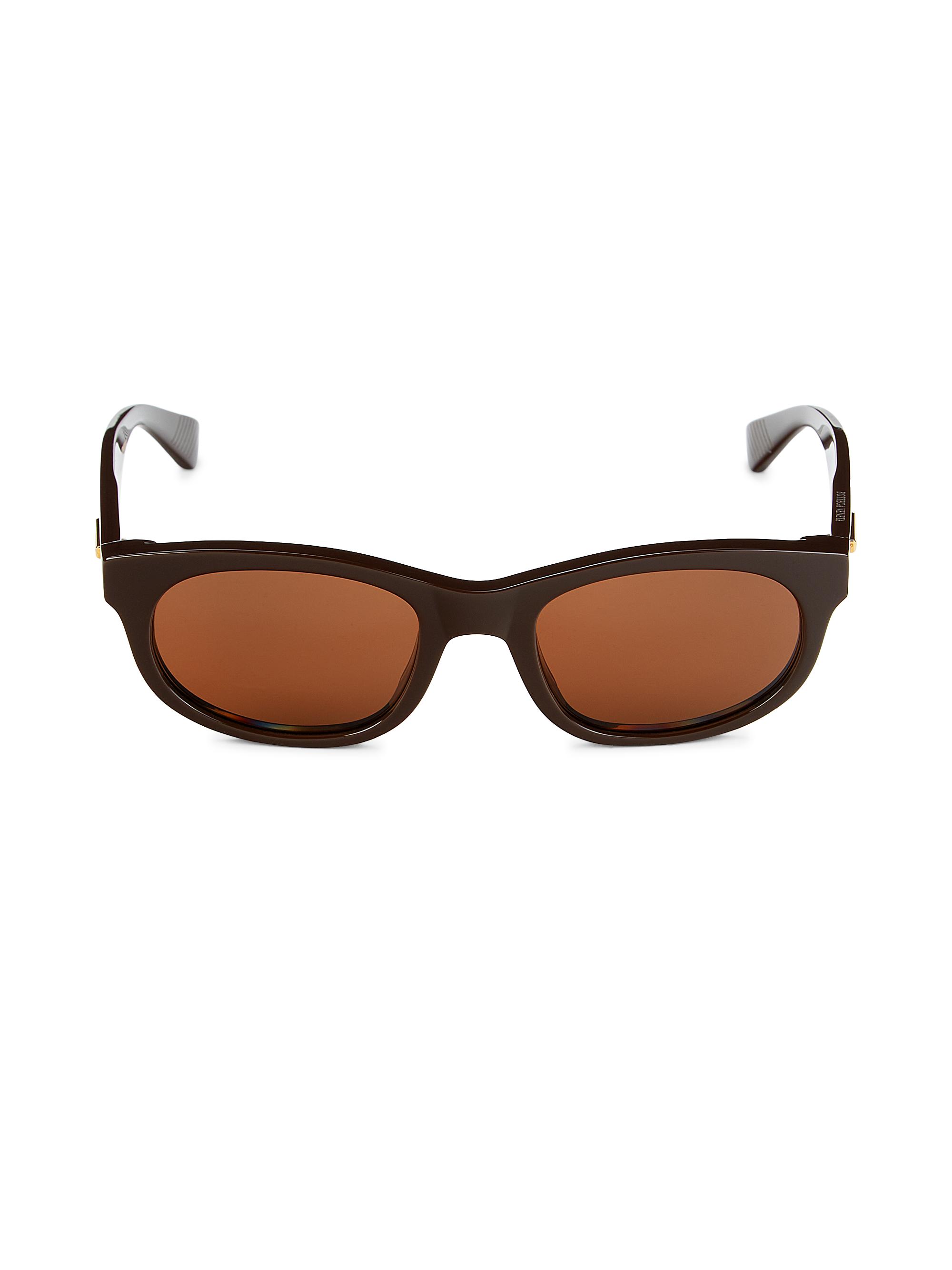Click here for Bottega Veneta 53MM Oval Sunglasses - Brown prices