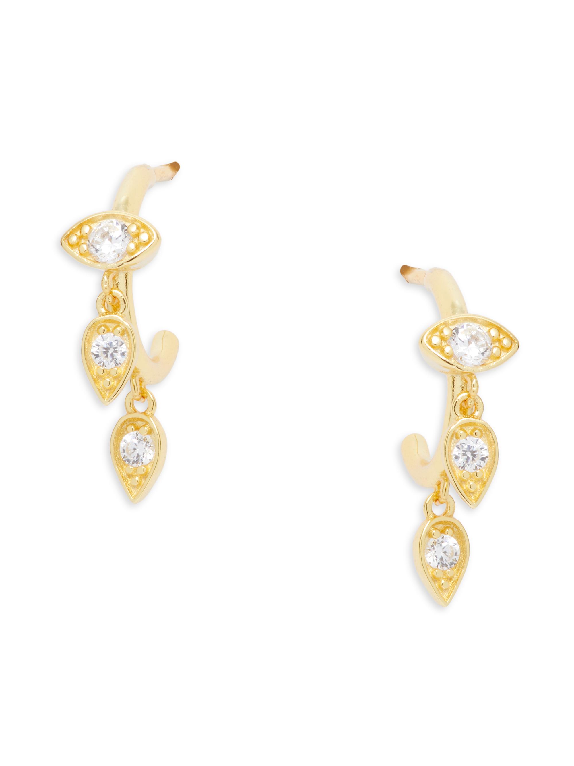 Click here for Shashi Womens Kiara 14K Goldplated & Cubic Zirconi... prices