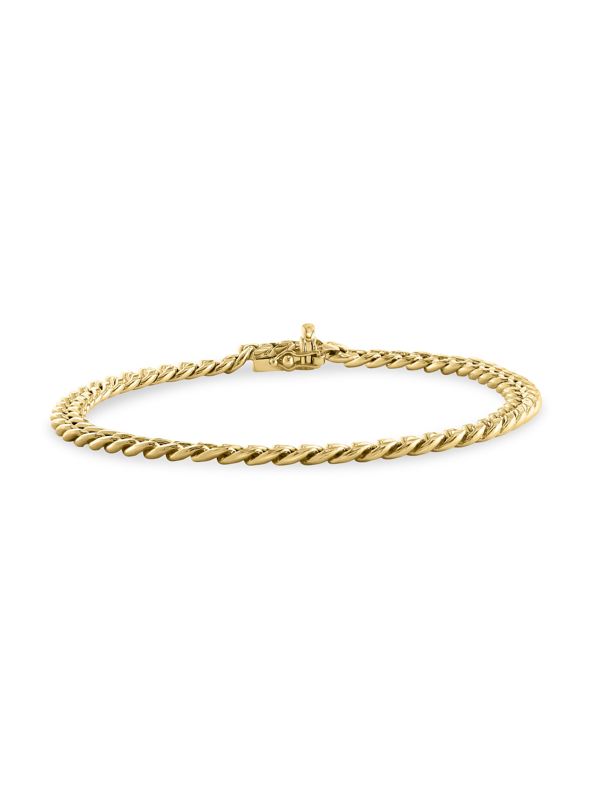 Click here for Effy Mens 14K Yellow Gold Link Chain Bracelet prices