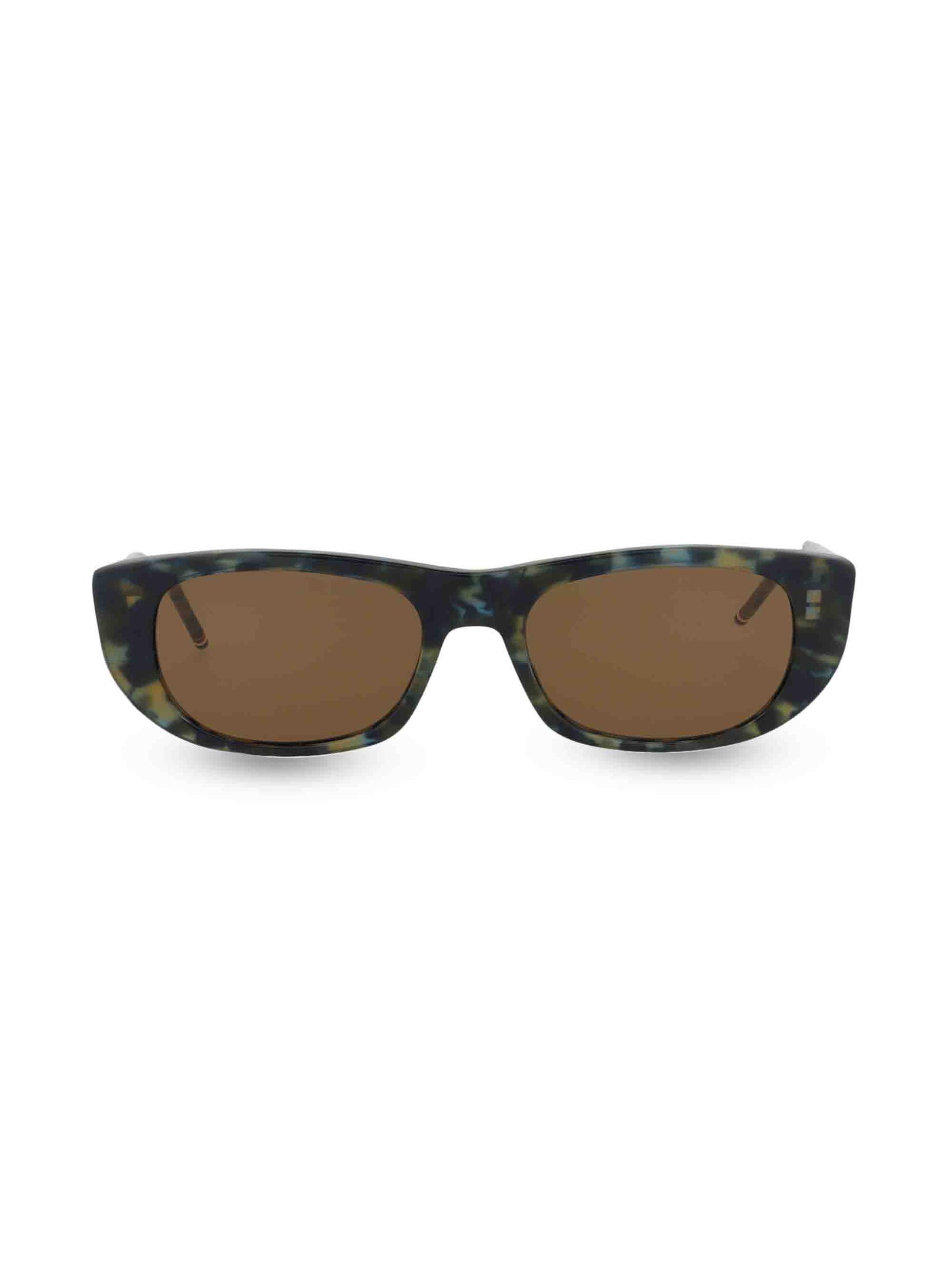 Click here for Thom Browne 53MM Rectangle Sunglasses - Navy Torto... prices