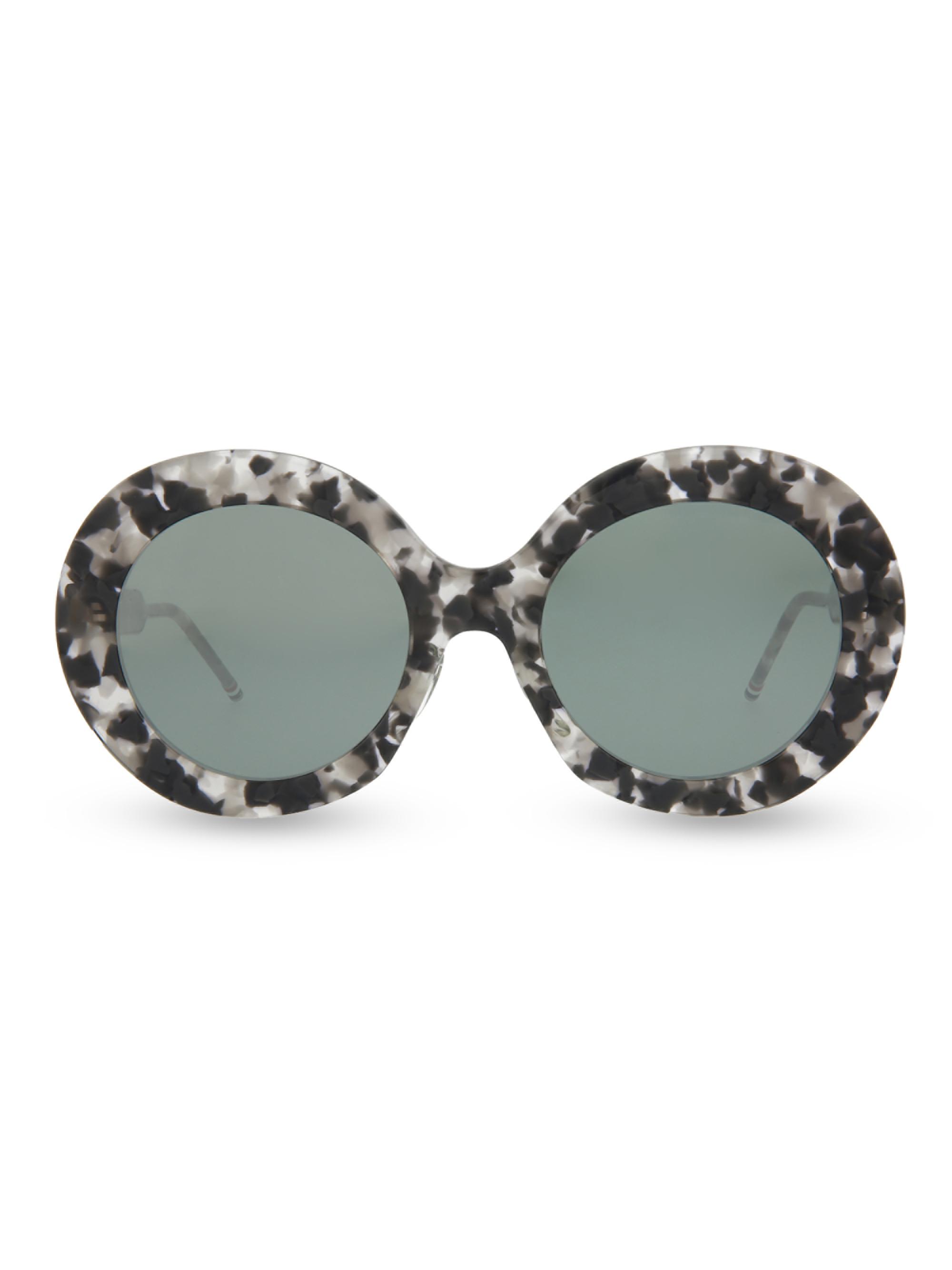 Click here for Thom Browne Womens 54MM Round Sunglasses - Grey To... prices