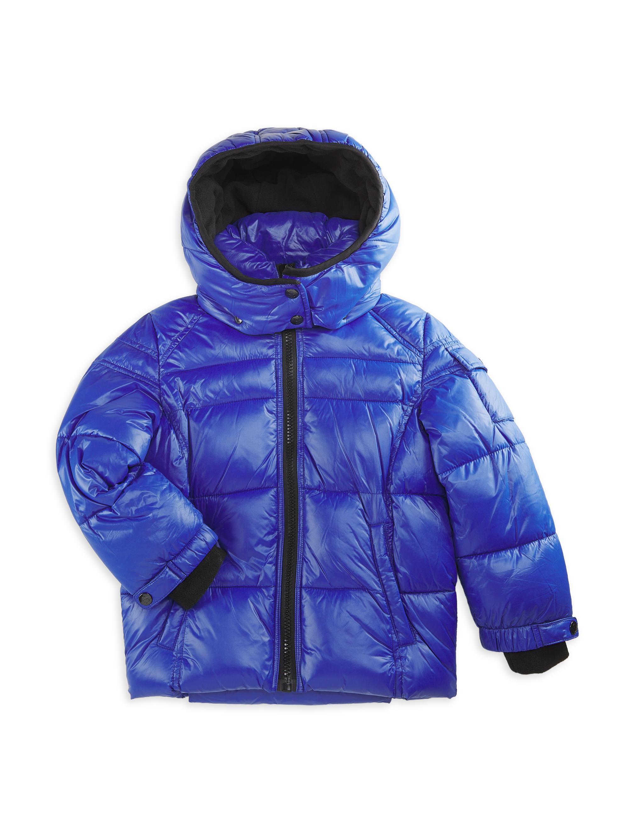Click here for S13 Little Boys Glossy Puffer Jacket - Royal - Siz... prices