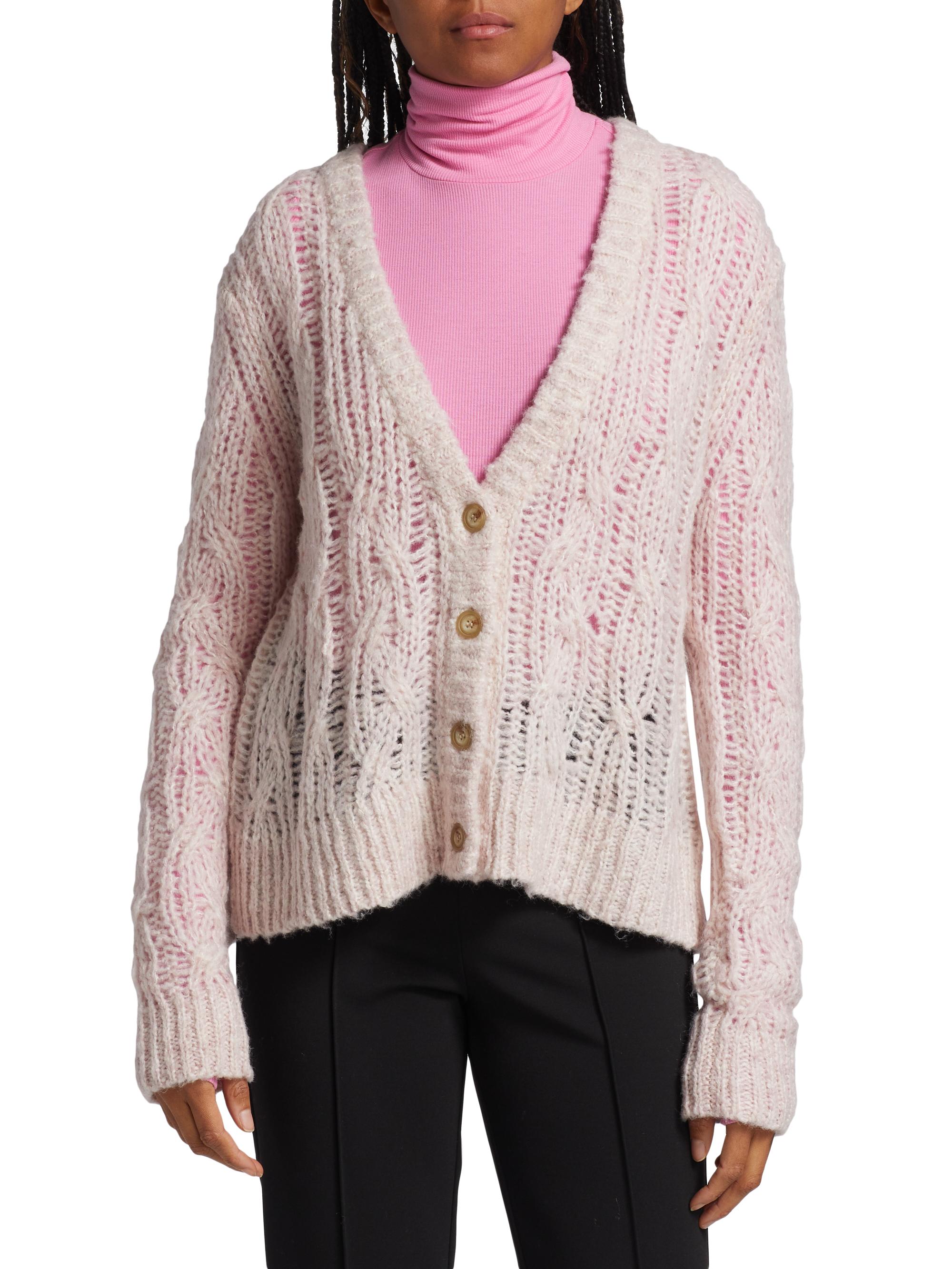 Click here for Atm Anthony Thomas Melillo Womens Open Cable-Knit... prices