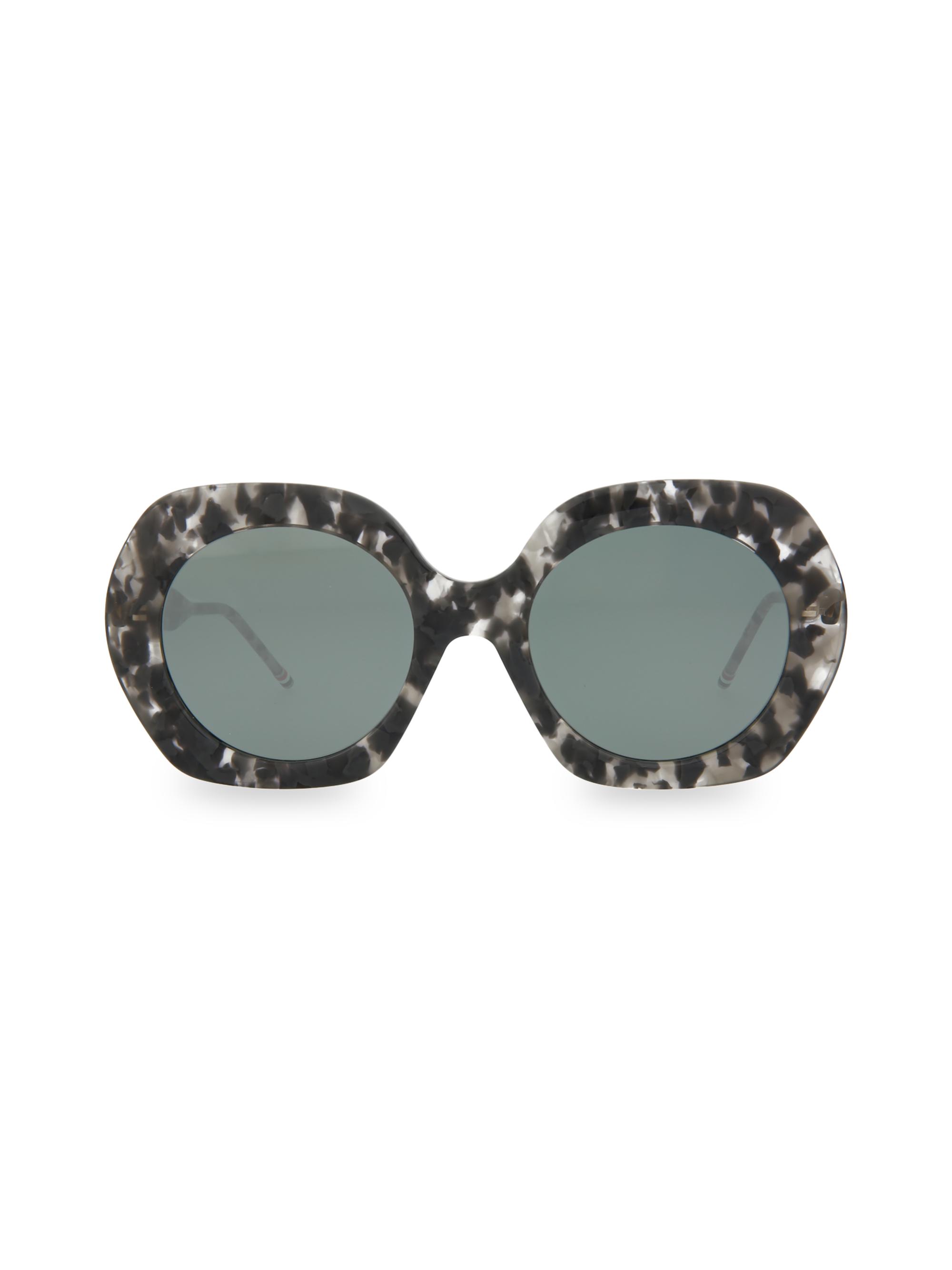 Click here for Thom Browne Womens 54MM Round Sunglasses - Grey To... prices