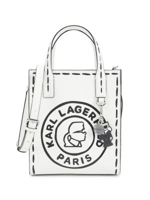 Karl Lagerfeld Paris Logo Leather Crossbody Bag on SALE | Saks OFF 5TH