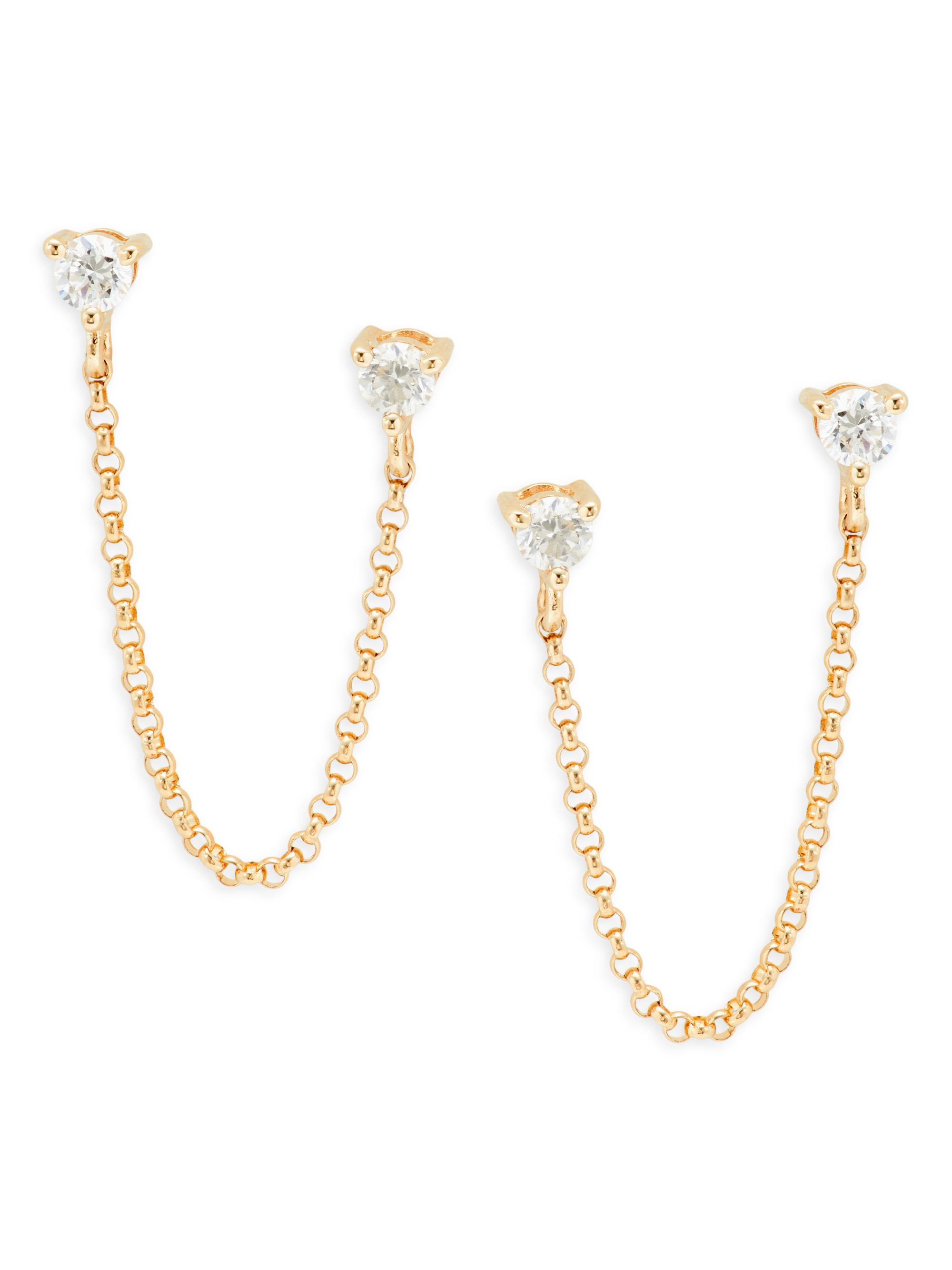 Click here for Saks Fifth Avenue Womens 14K Yellow Gold & 0.29 TC... prices