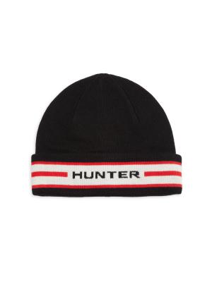 Hunter Striped Logo Beanie on SALE | Saks OFF 5TH