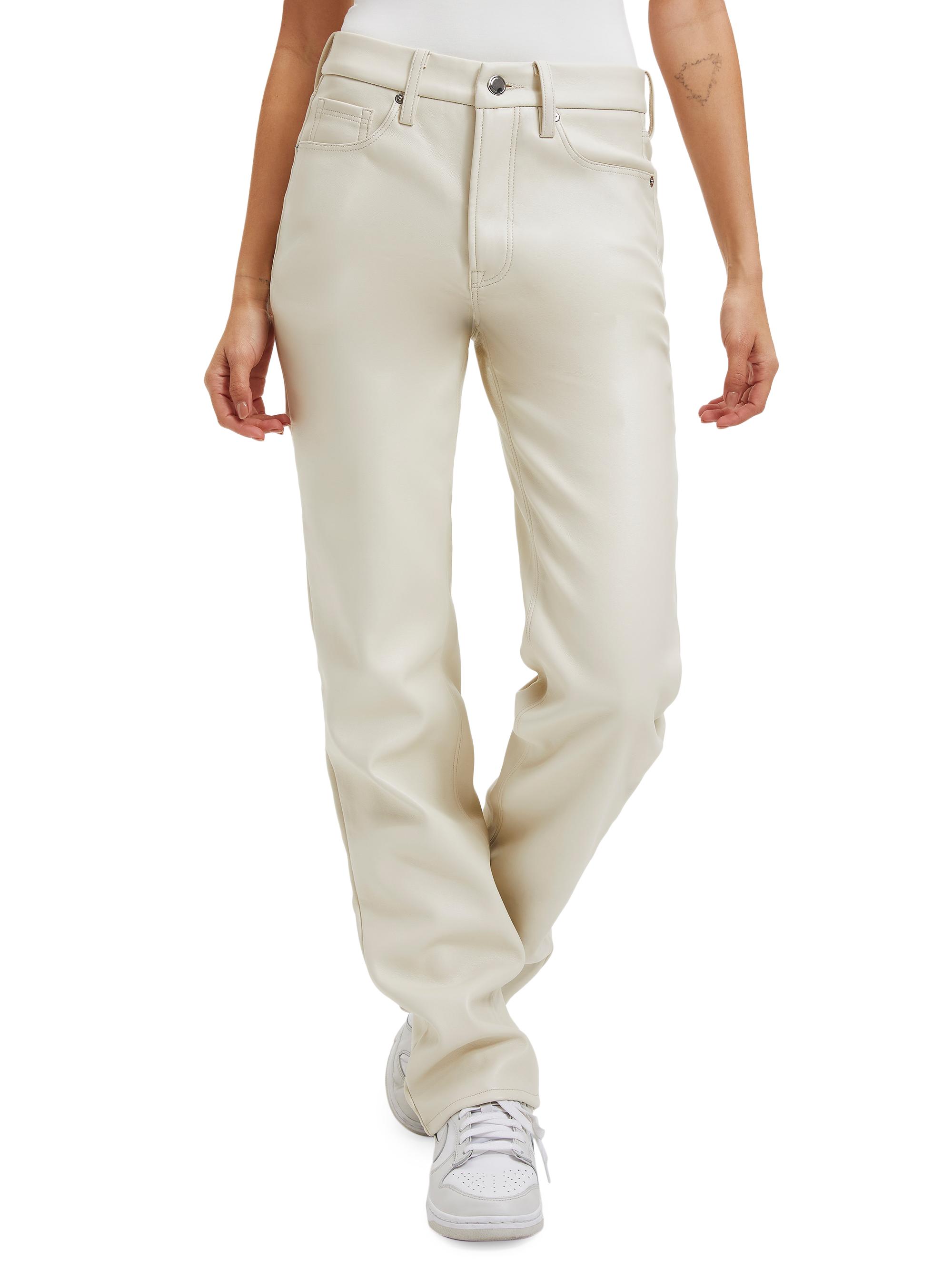 Click here for Good American Womens Good 90s Icon Faux Leather Pa... prices