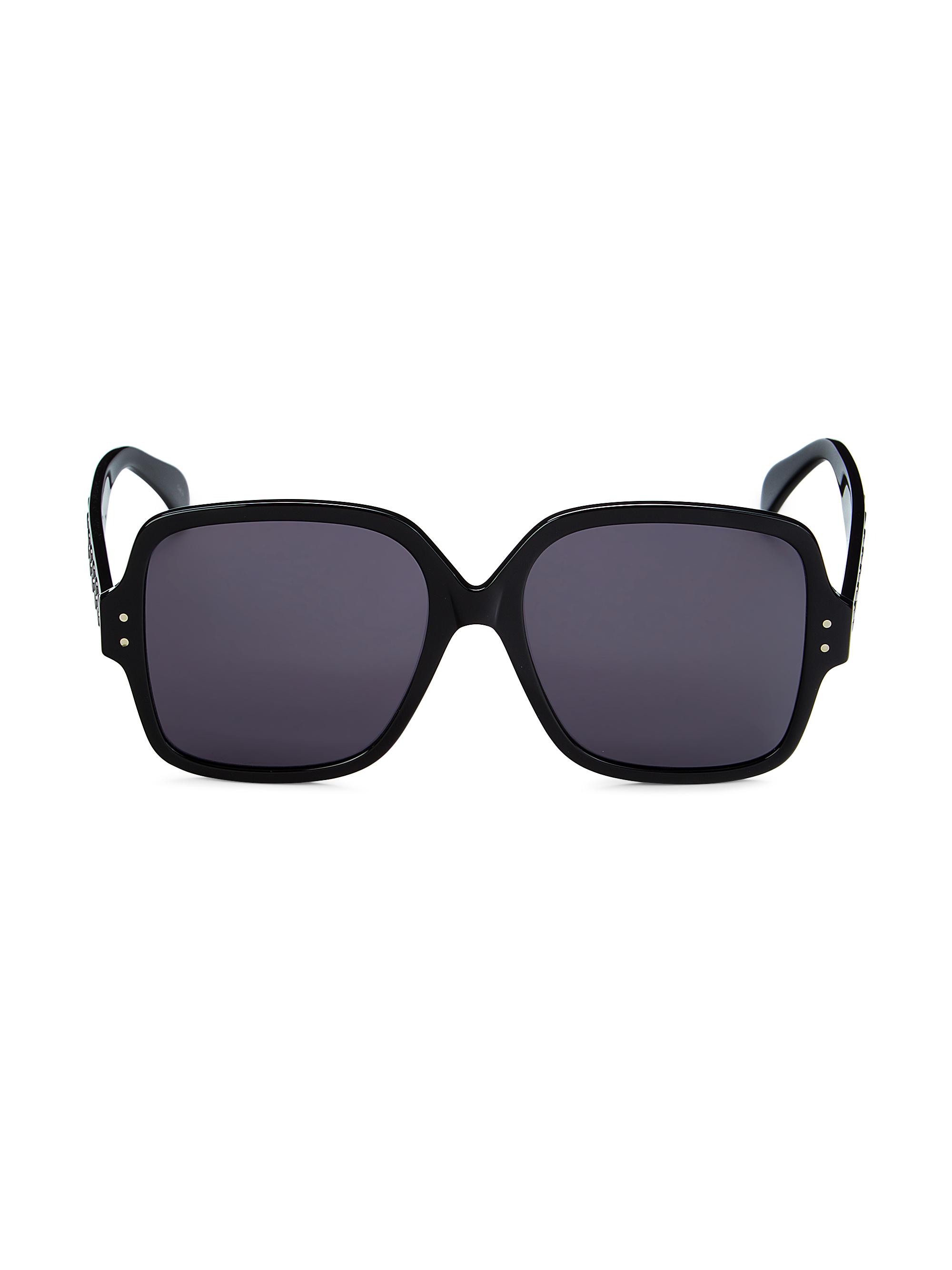 Click here for Alaïa Womens 56MM Square Sunglasses - Black prices