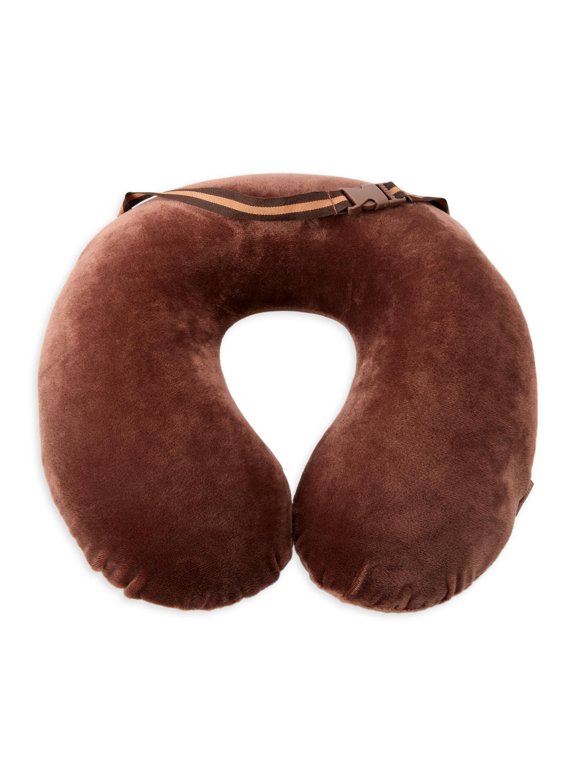 Click here for Mytagalongs Womens Memory Foam Neck Pillow - Choco... prices