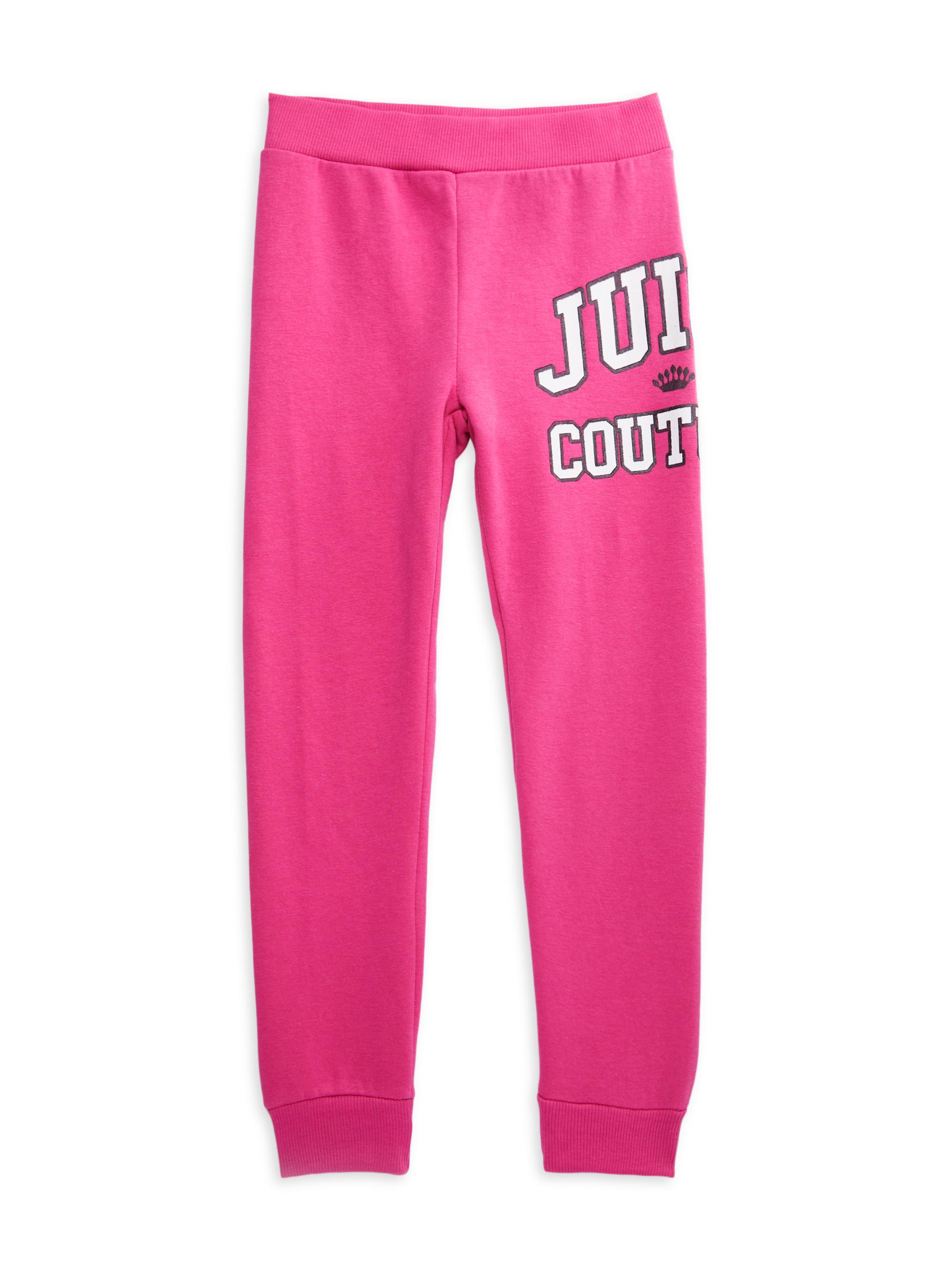 Click here for Juicy Couture Girls Logo Fleece Joggers - Fuchsia... prices