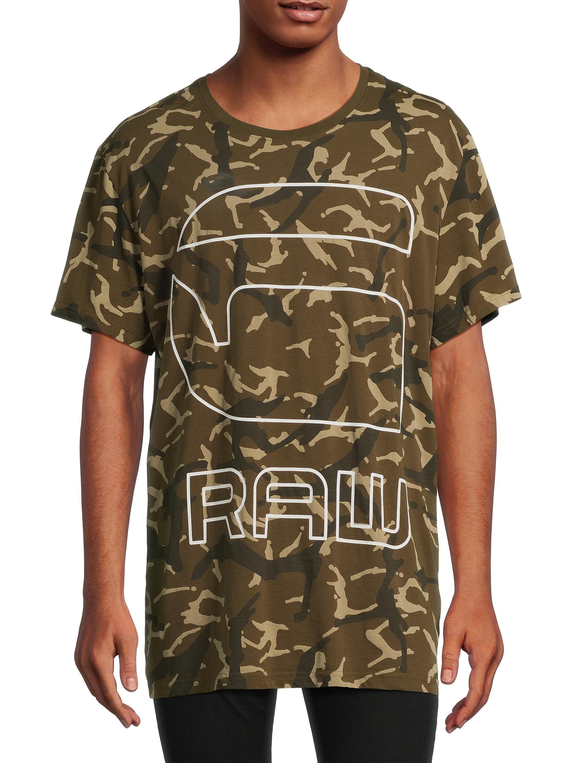 Click here for G-Star Raw Mens Logo Camo T Shirt - Wild Olive - S... prices