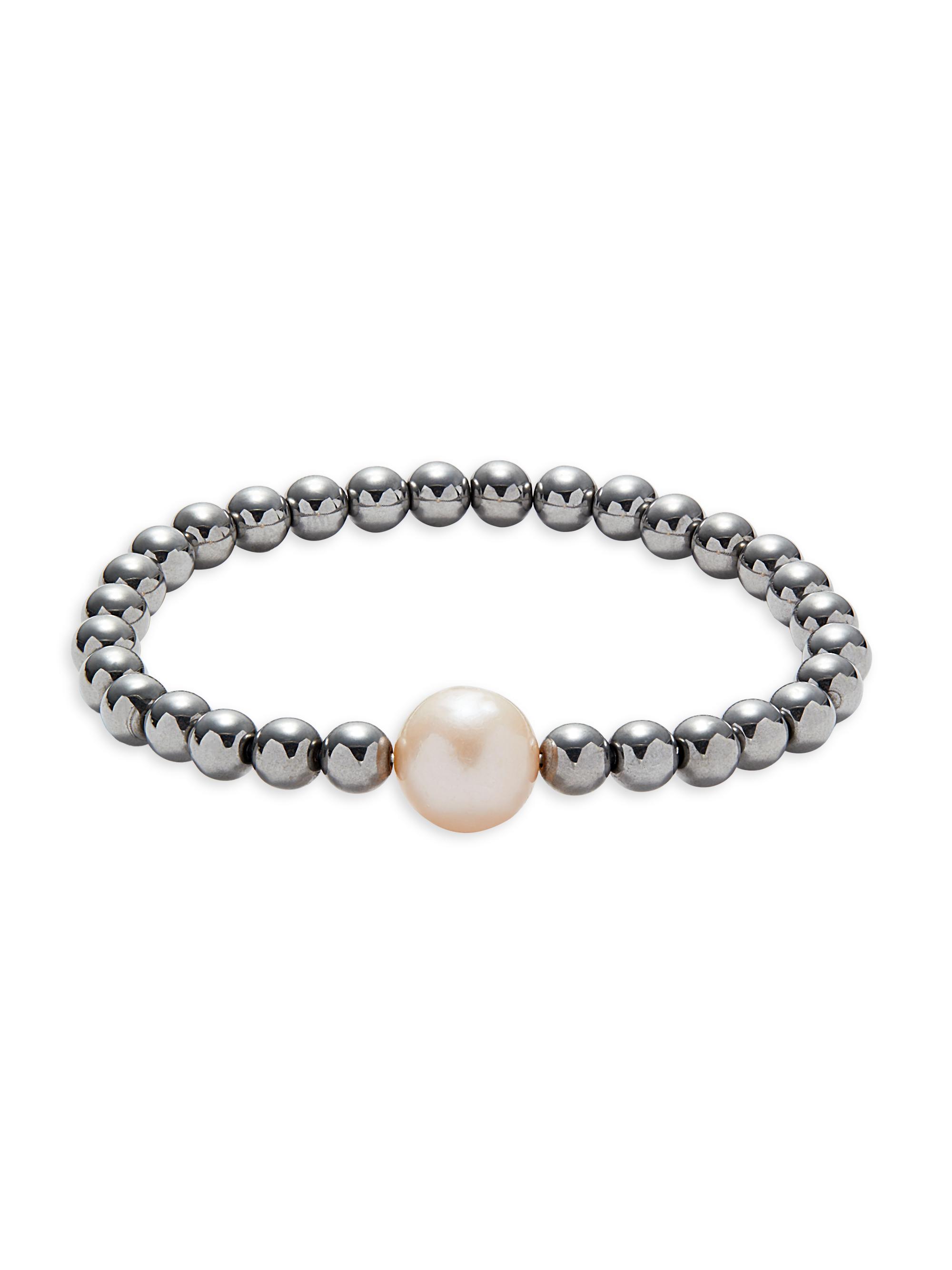 Click here for Effy Womens 8-10MM Freshwater Pearl & Hematite Bea... prices