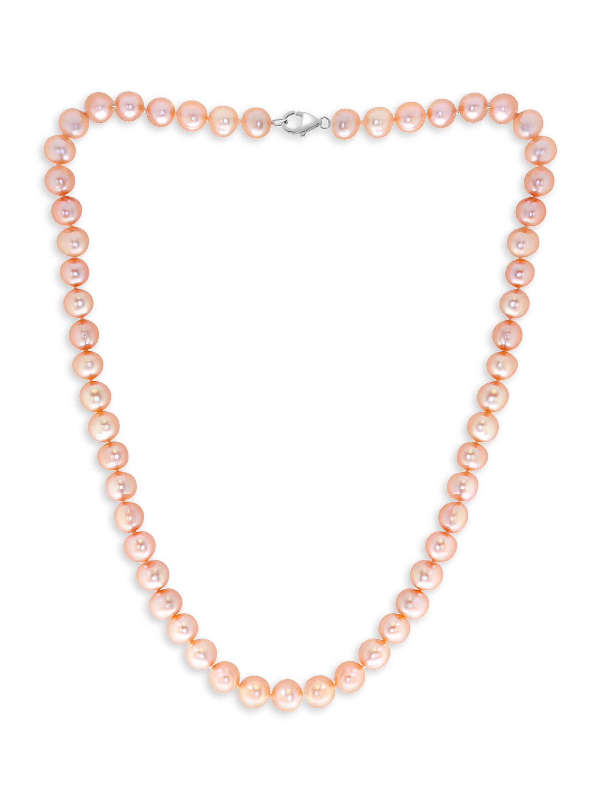 Click here for Effy Womens Sterling Silver & 7-8MM Peach Freshwat... prices