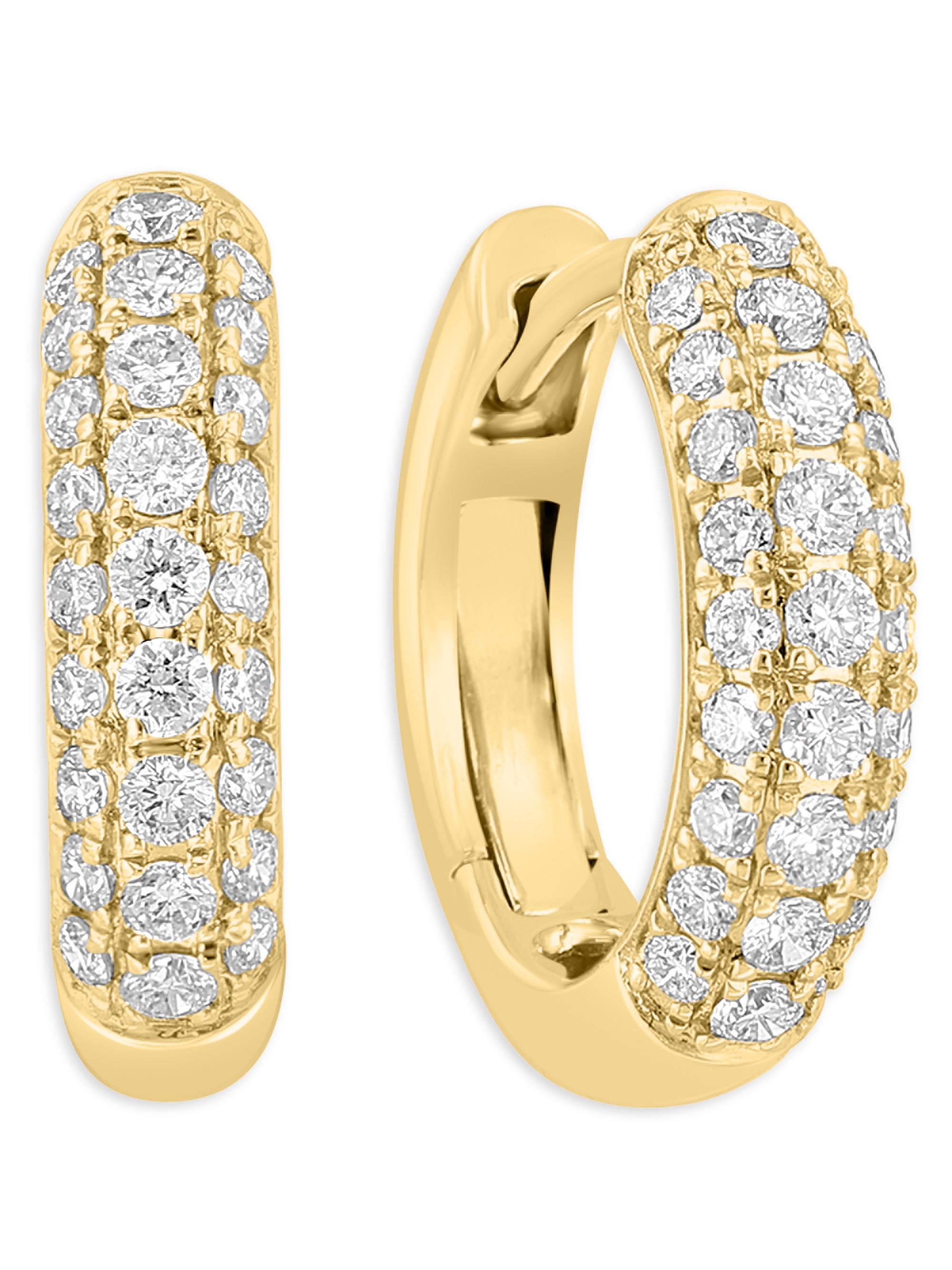 Click here for Effy Womens 14K Yellow Gold & 0.43 TCW Pavé Diamon... prices