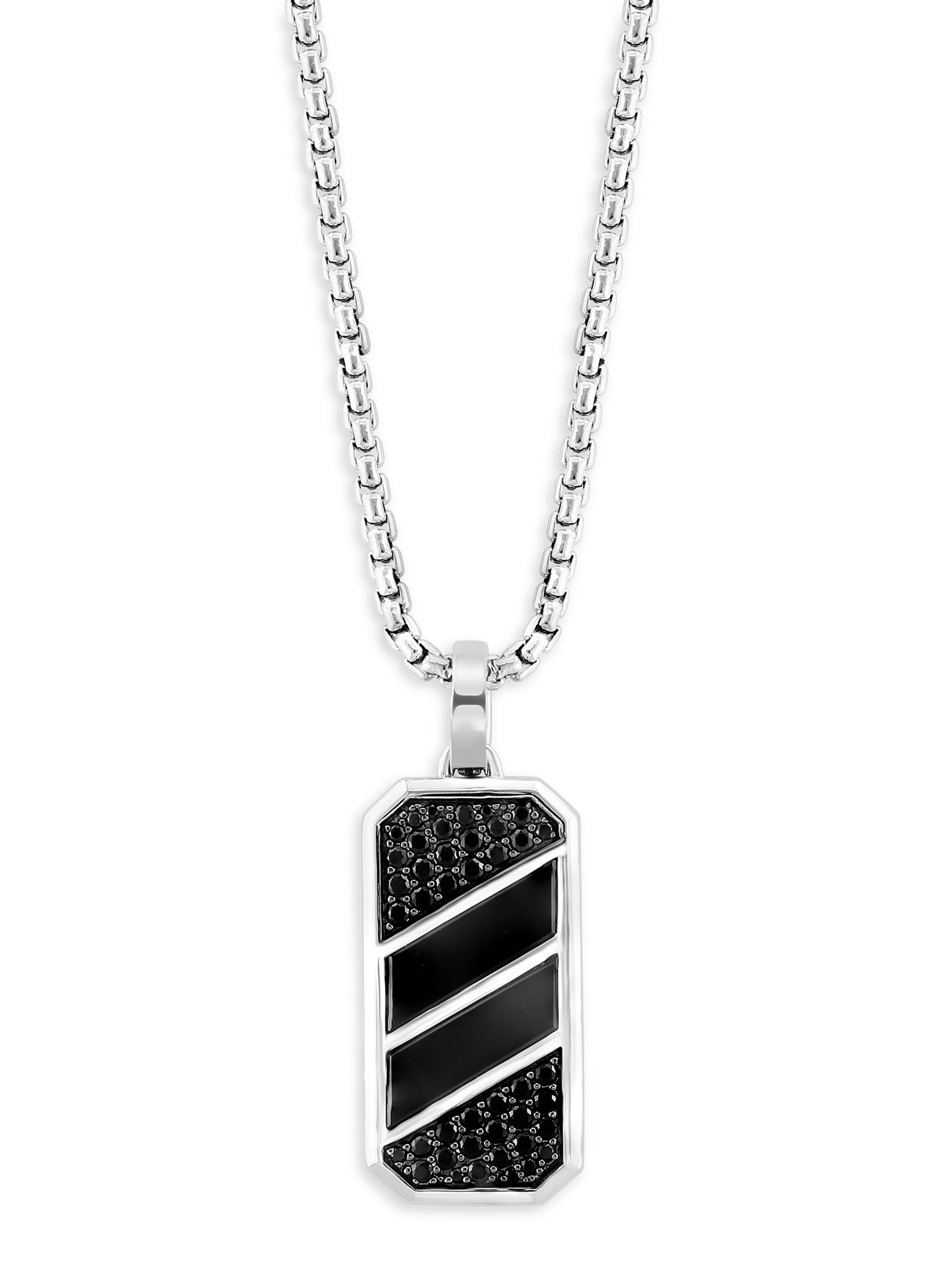Click here for Effy Mens Sterling Silver  Onyx & Black Spinel Pen... prices