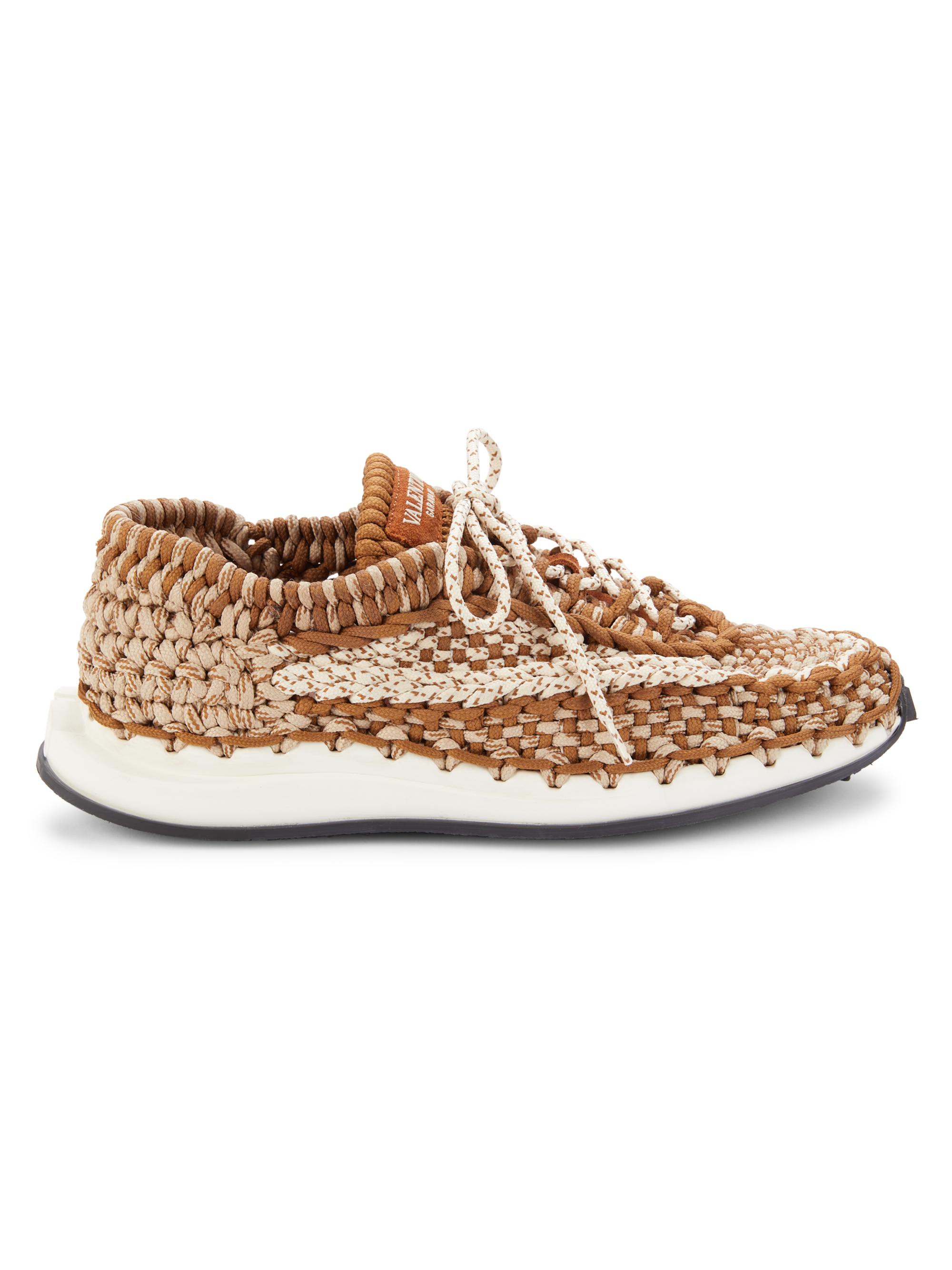 Click here for Valentino Garavani Mens Woven Platform Sneakers -... prices