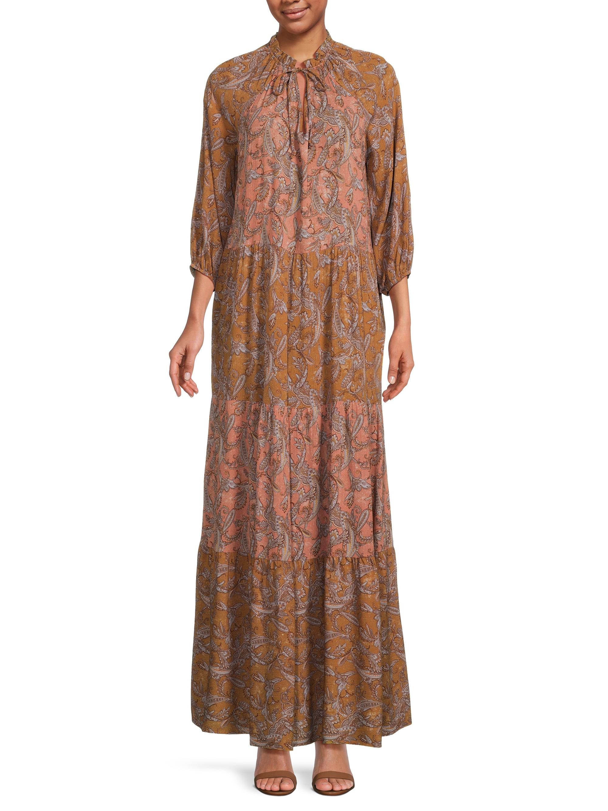 Click here for Renee C. Womens Paisley Print Tiered Maxi Dress -... prices