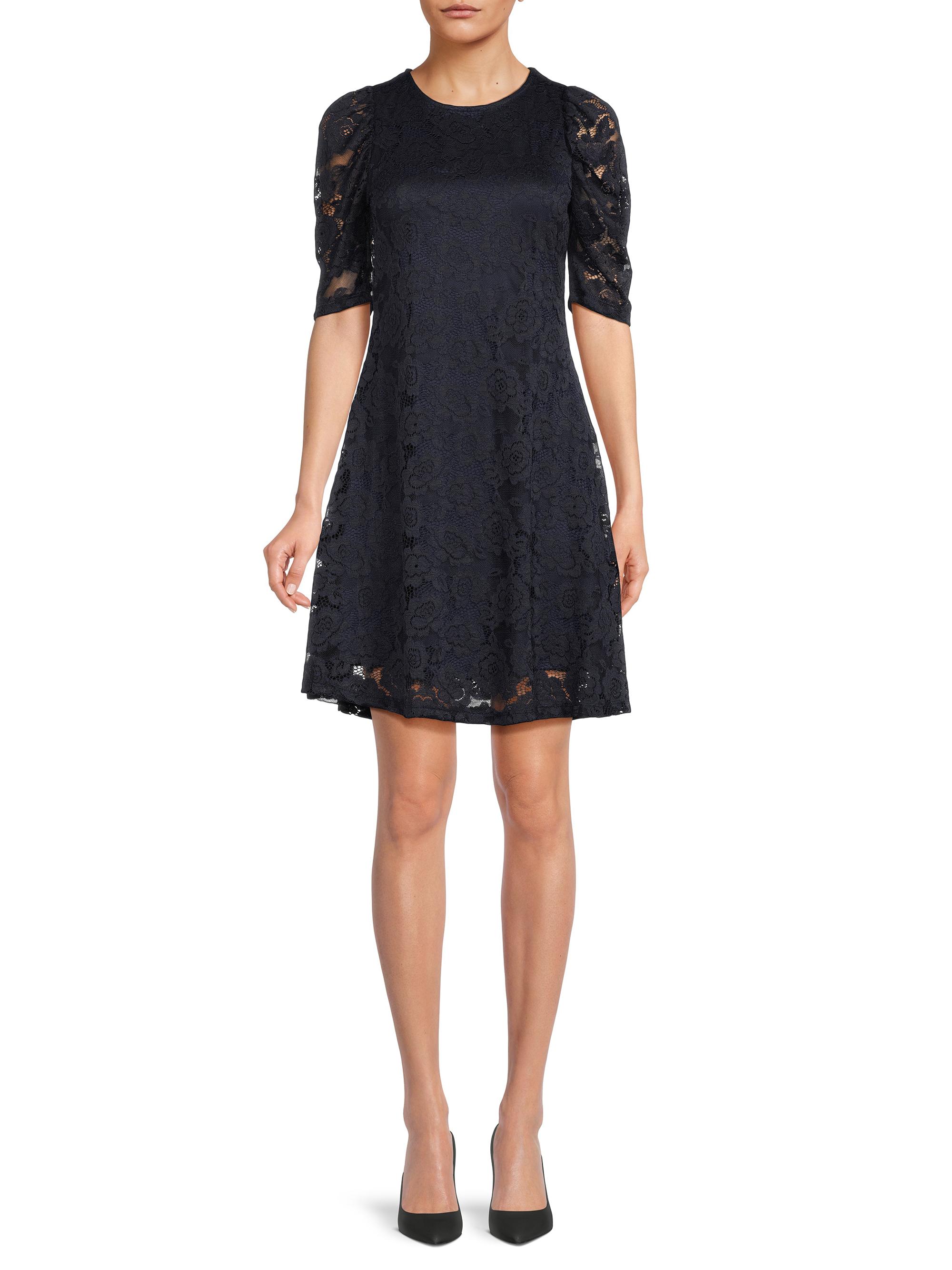 Click here for Renee C. Womens Lace Floral Mini Fit & Flare Dress... prices