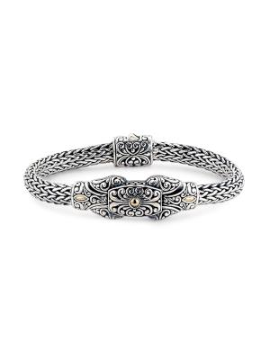 Eli Pebble 18K Yellow Gold & Sterling Silver Bracelet on SALE | Saks ...