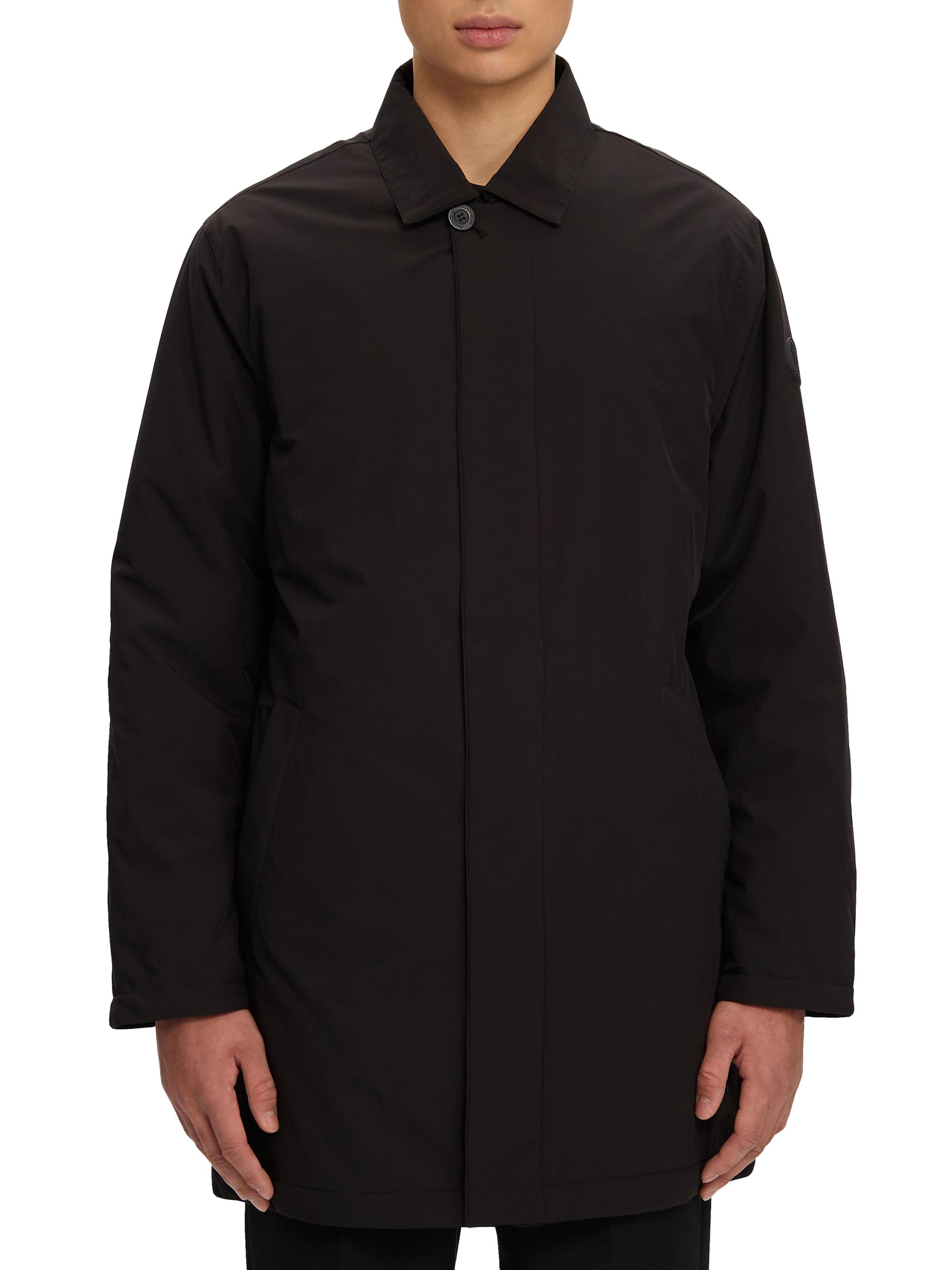 Click here for Noize Mens Ryo Solid Longline Jacket - Black - Siz... prices