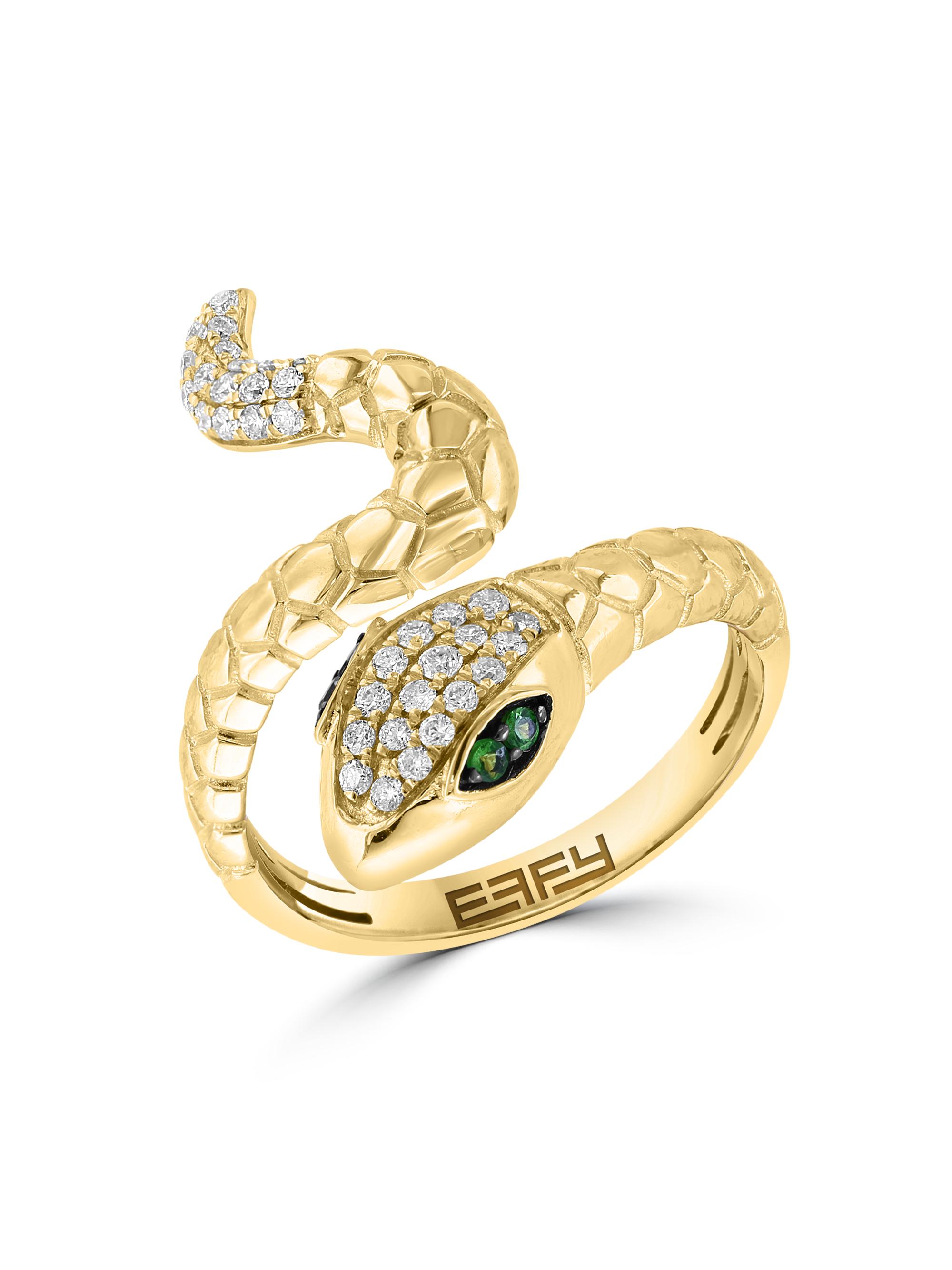 Click here for Effy Womens 14K Yellow Gold  Tsavorite & 0.22 TCW... prices