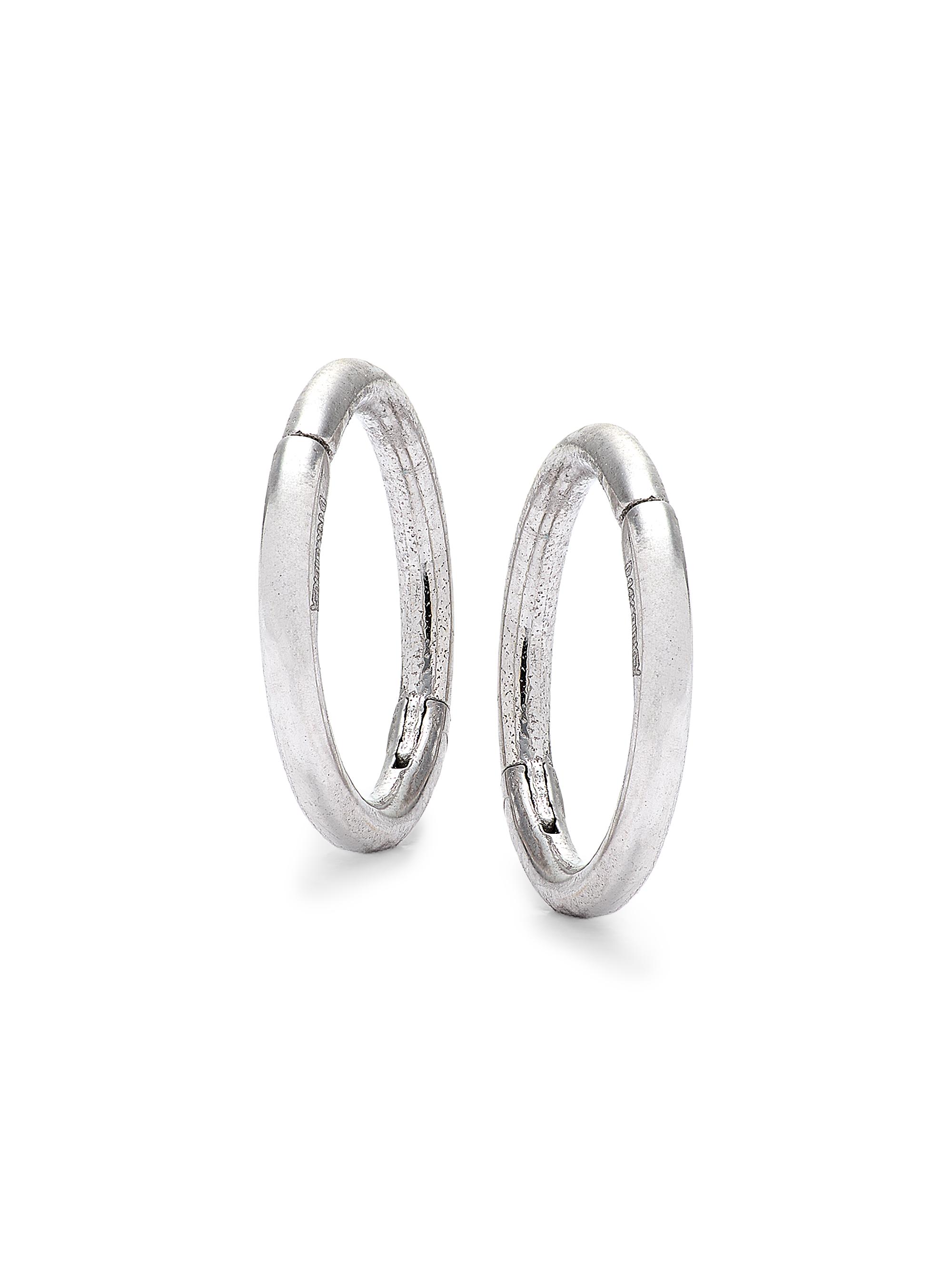 Click here for Saks Fifth Avenue Womens Sterling Silver Hoop Earr... prices