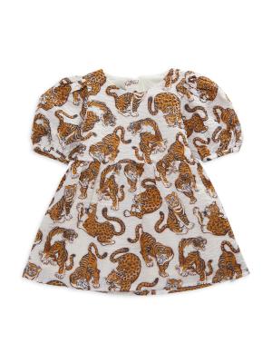 Kenzo Baby Girl's Tiger Puff Sleeve Dress on SALE | Saks OFF 5TH