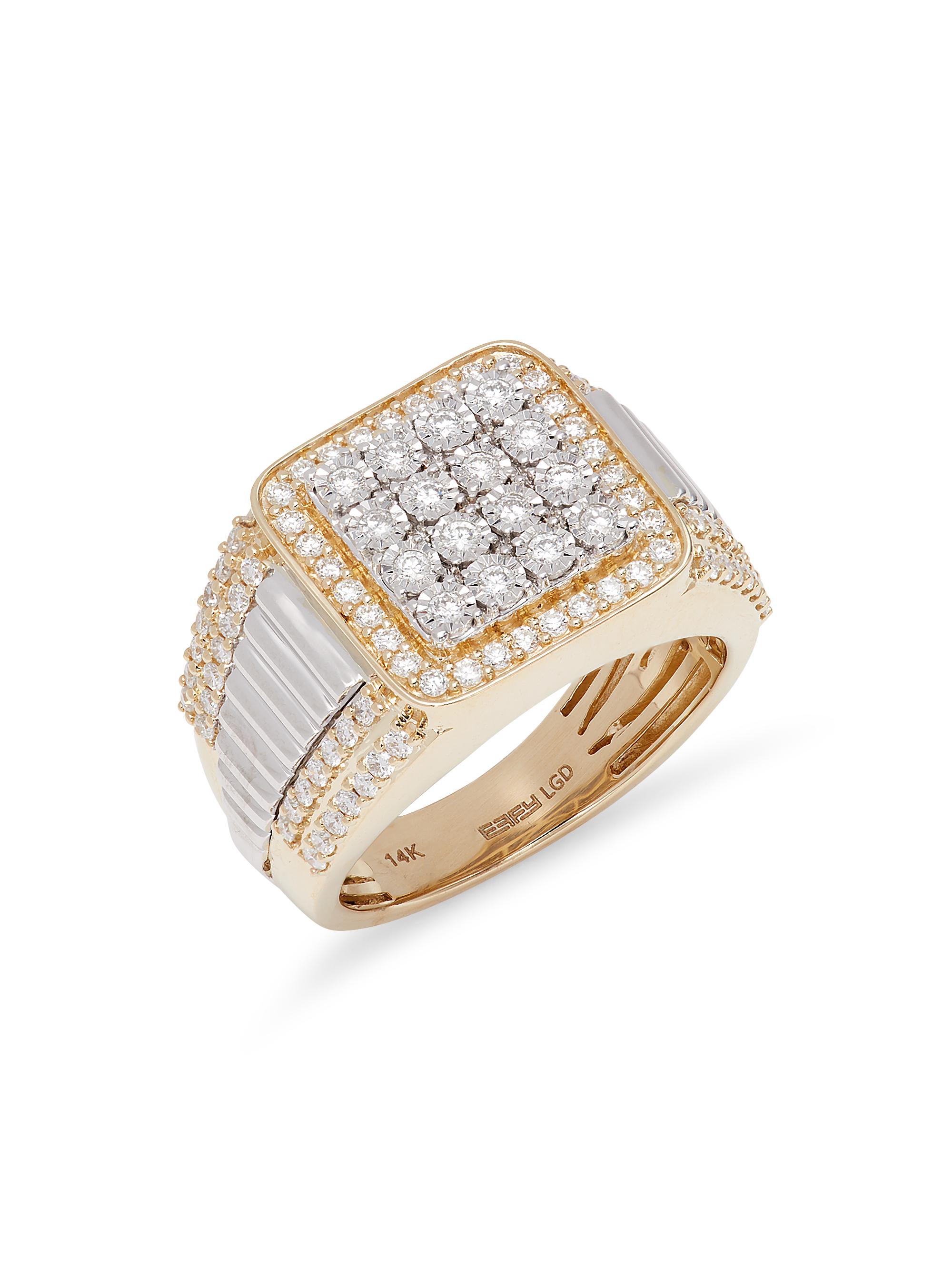 Click here for Effy Womens 14K Two Tone Gold & 1.07 TCW Lab-Grown... prices