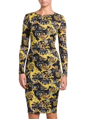 Versace Monogram Print Bodycon Dress on SALE | Saks OFF 5TH